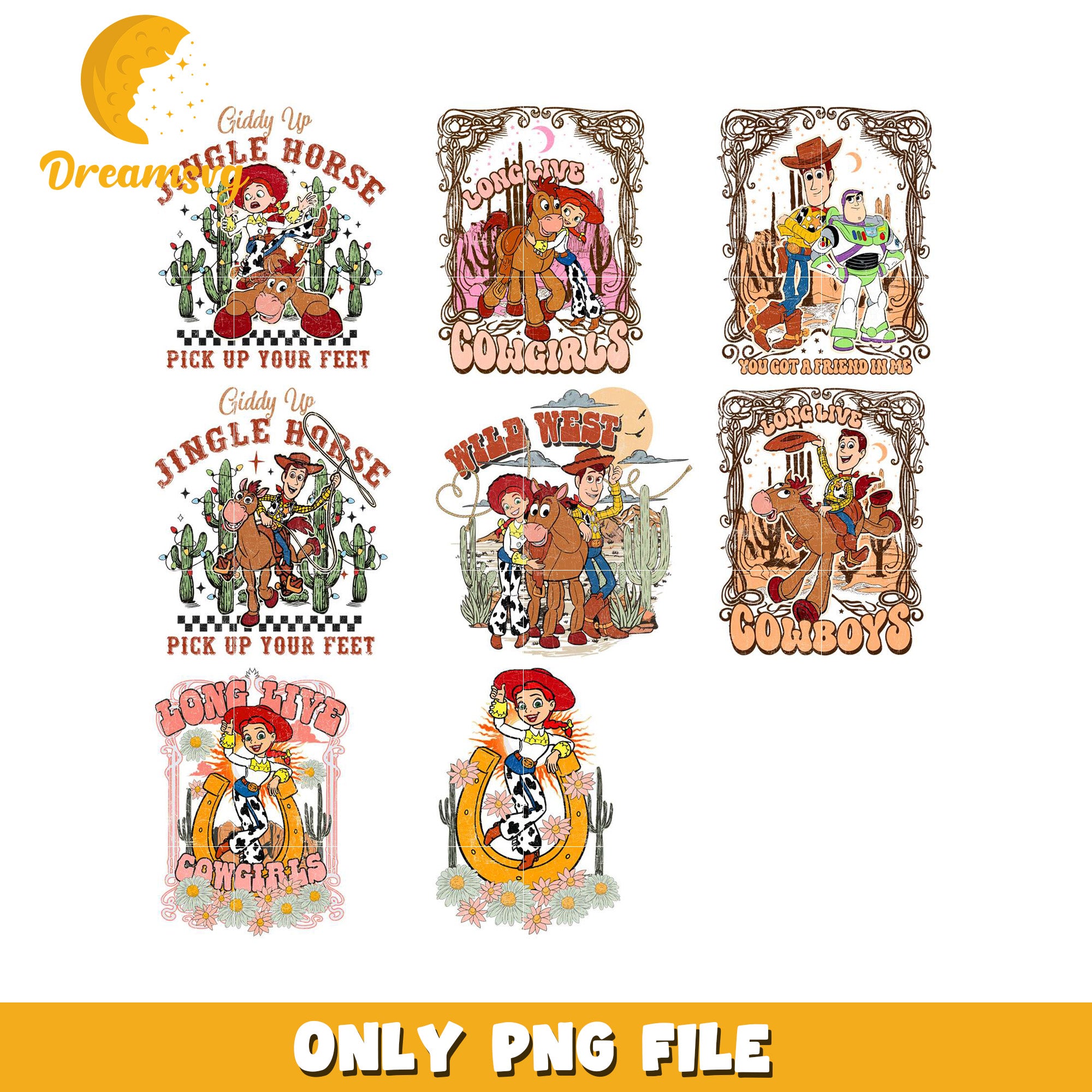 Toy Story Western PNG Bundle – DreamSVG Store