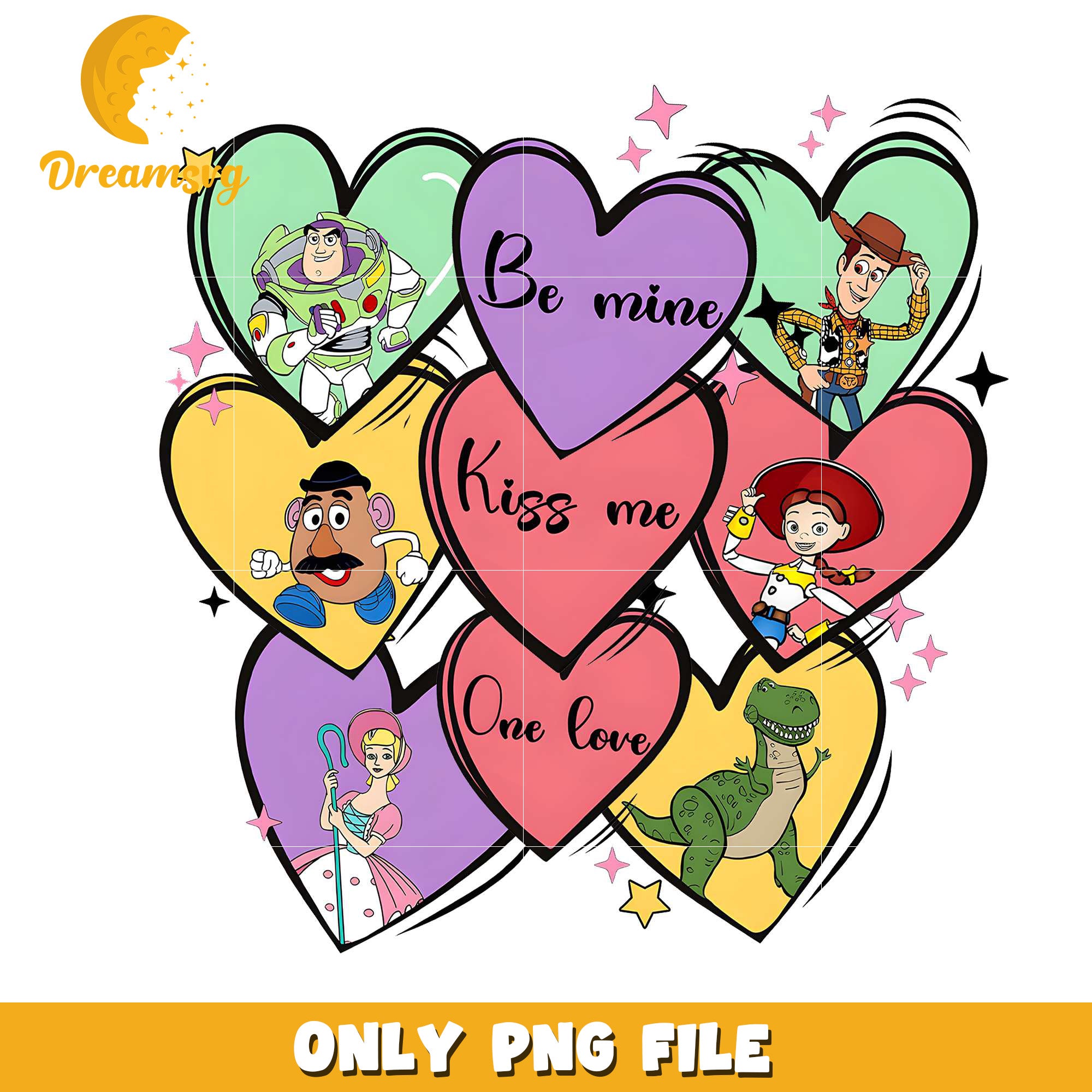 Toy story be mine candy heart png, Toy story valentine png – DreamSVG Store
