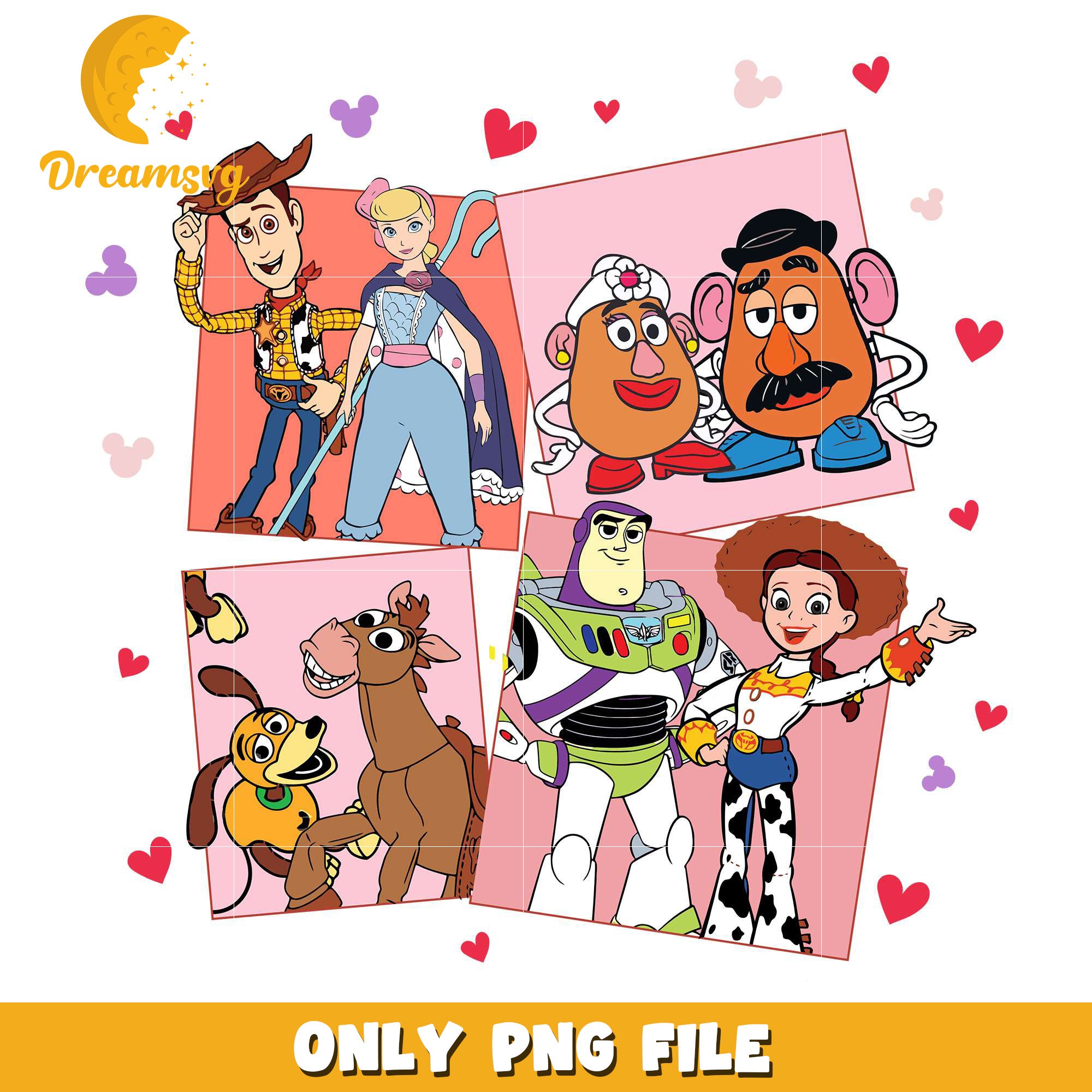 Toy story characters valentine png, Toy story characters png – DreamSVG ...