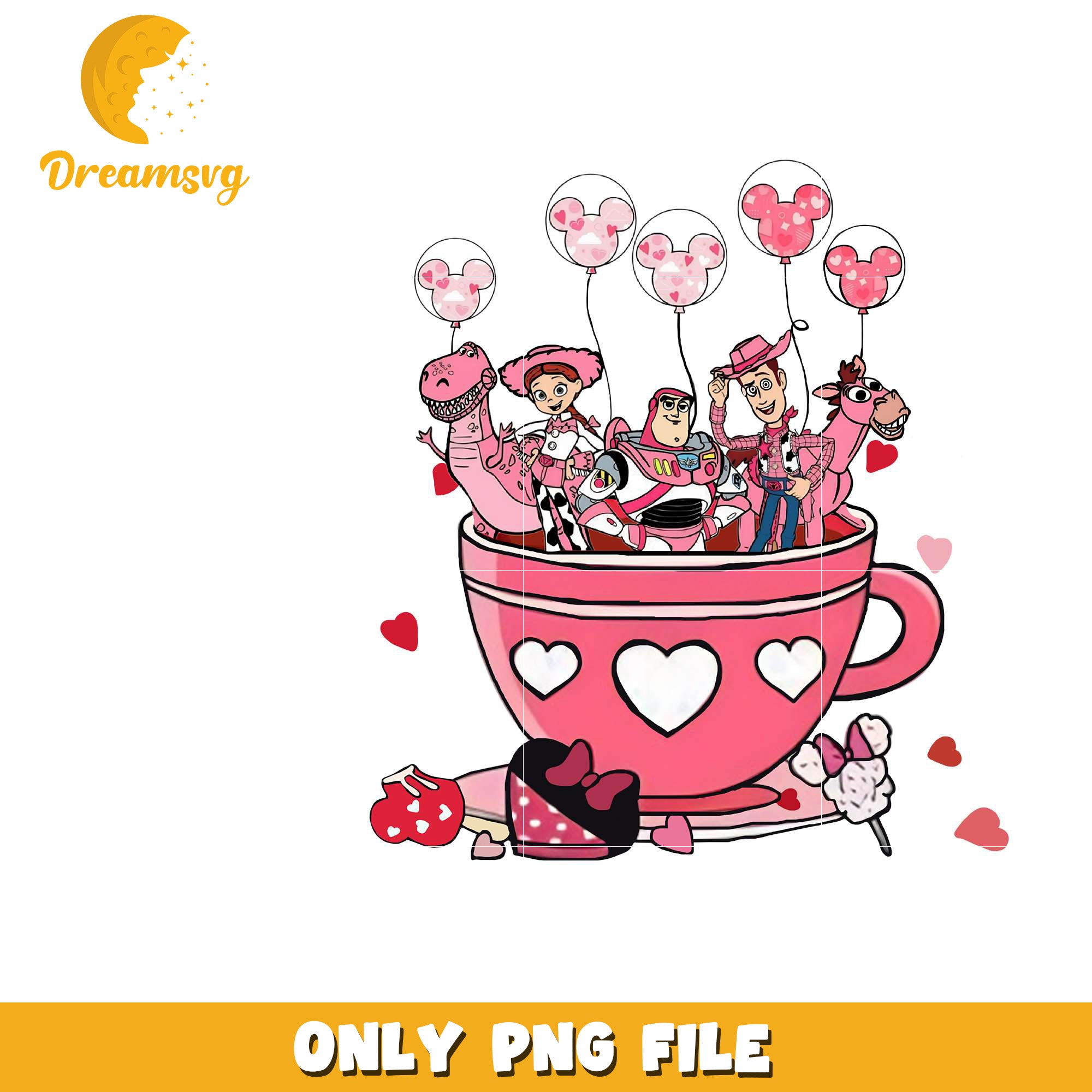 Toy story valentine tea cup png, Toy story png, tea cup png – DreamSVG ...