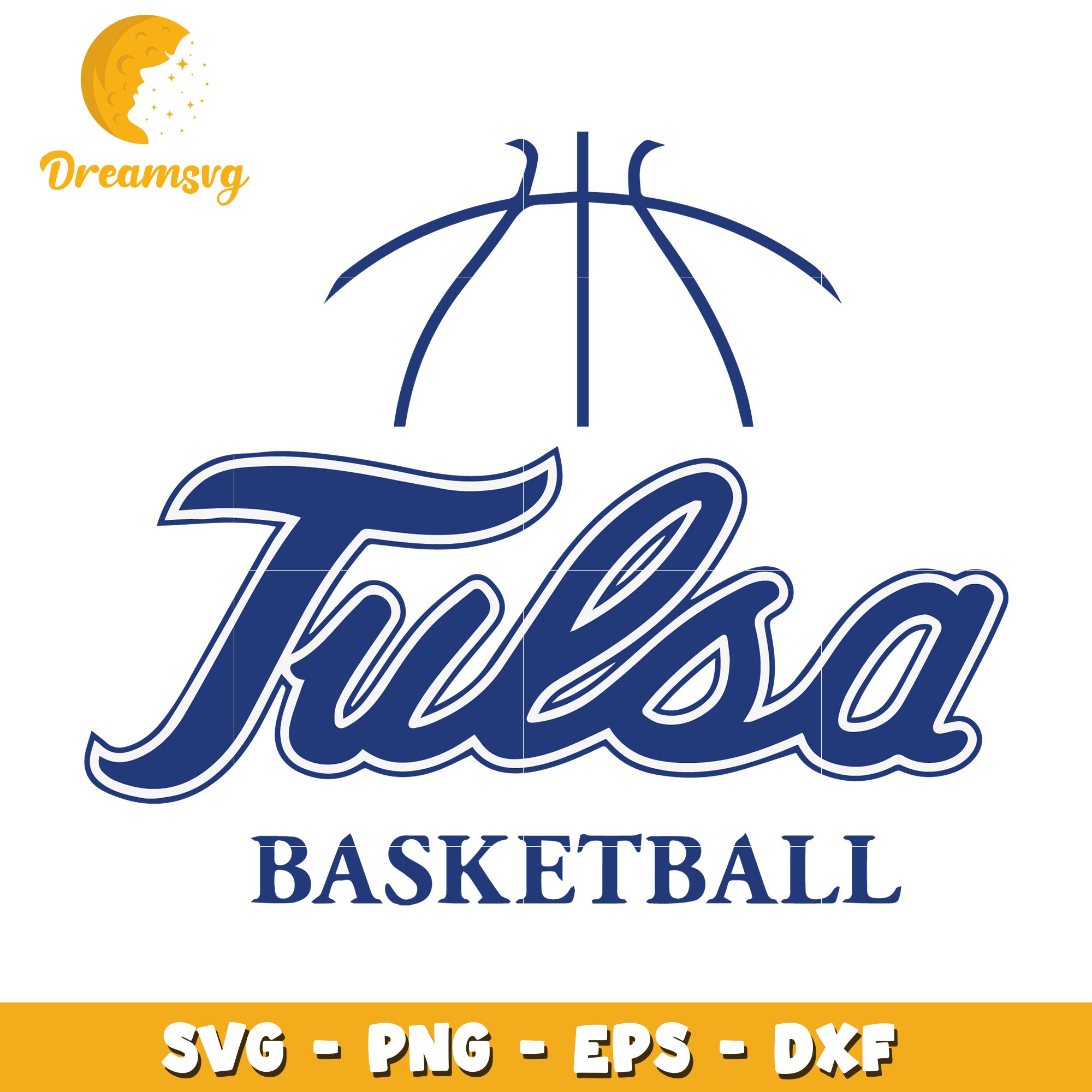 Tulsa Basketball Logo SVG Design for Fans and Crafters – DreamSVG Store