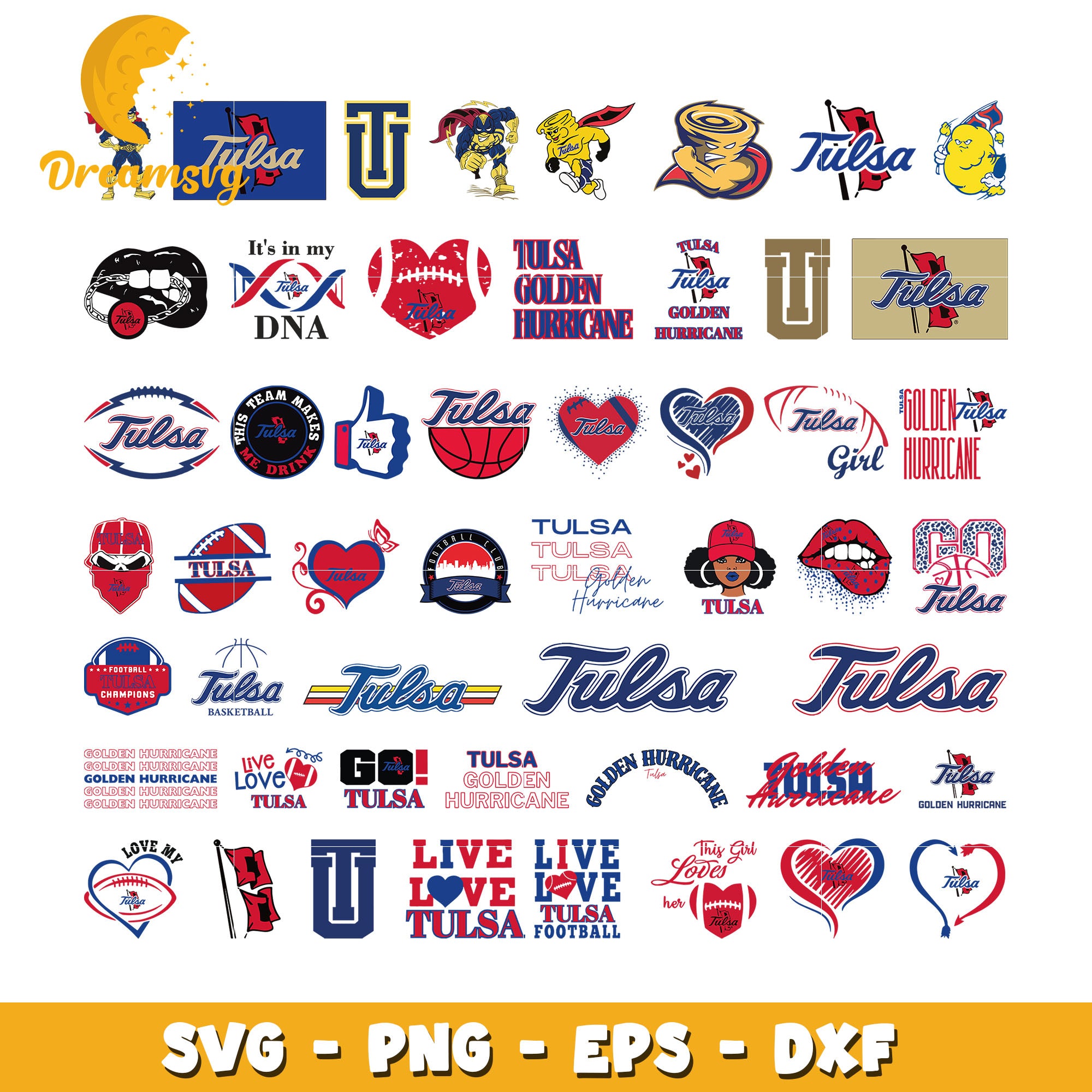 Tulsa golden hurricane logo bundle svg, tulsa golden hurricane svg ...