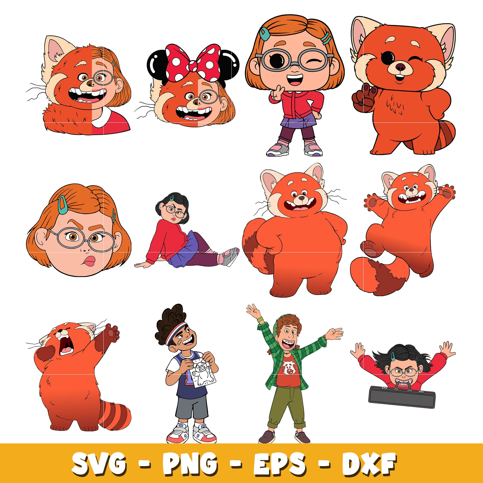Disney Turning red bundle svg, Disney svg, Digital download – DreamSVG ...