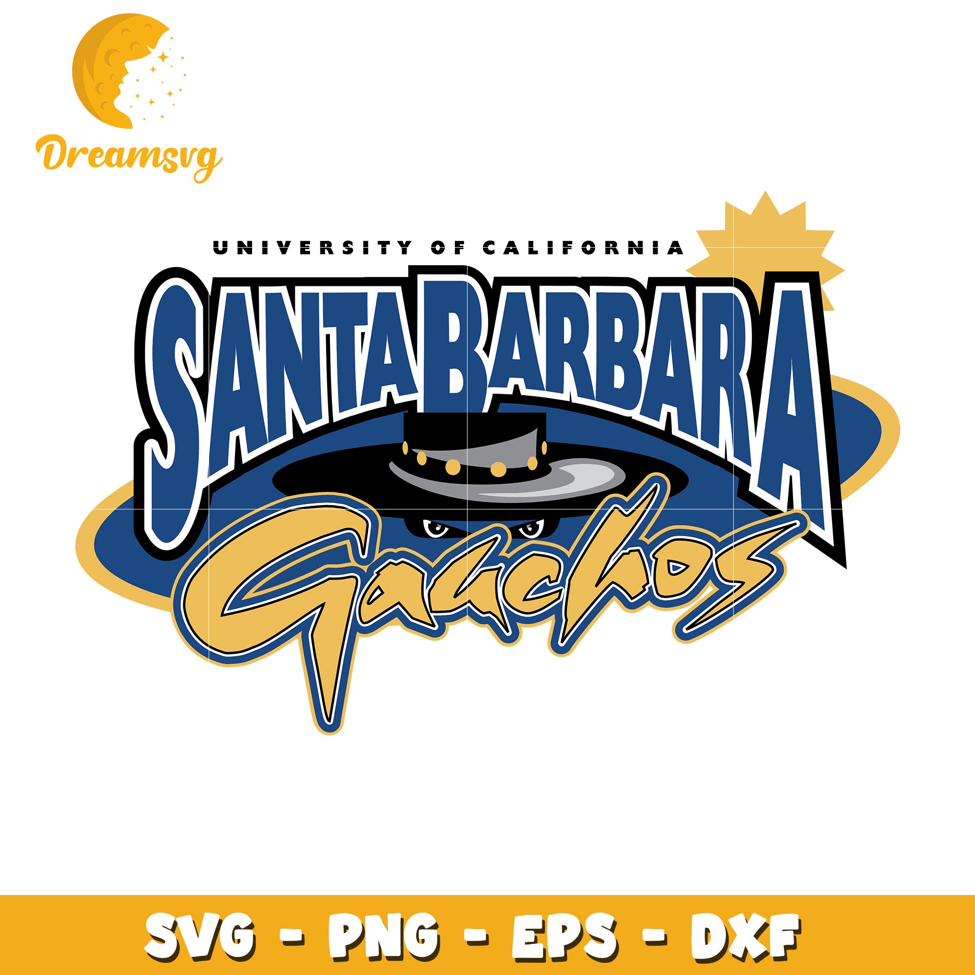 UCSB Gauchos SVG Cut File – DreamSVG Store