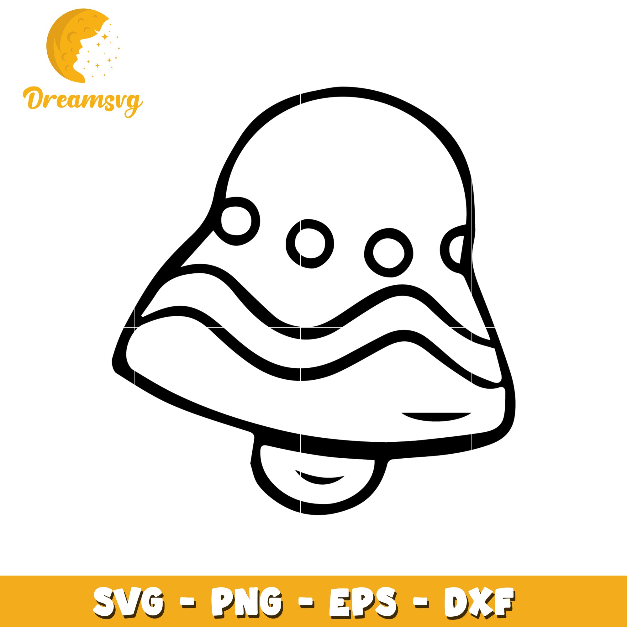 UFO SVG Cut File PNG, EPS, DXF – DreamSVG Store