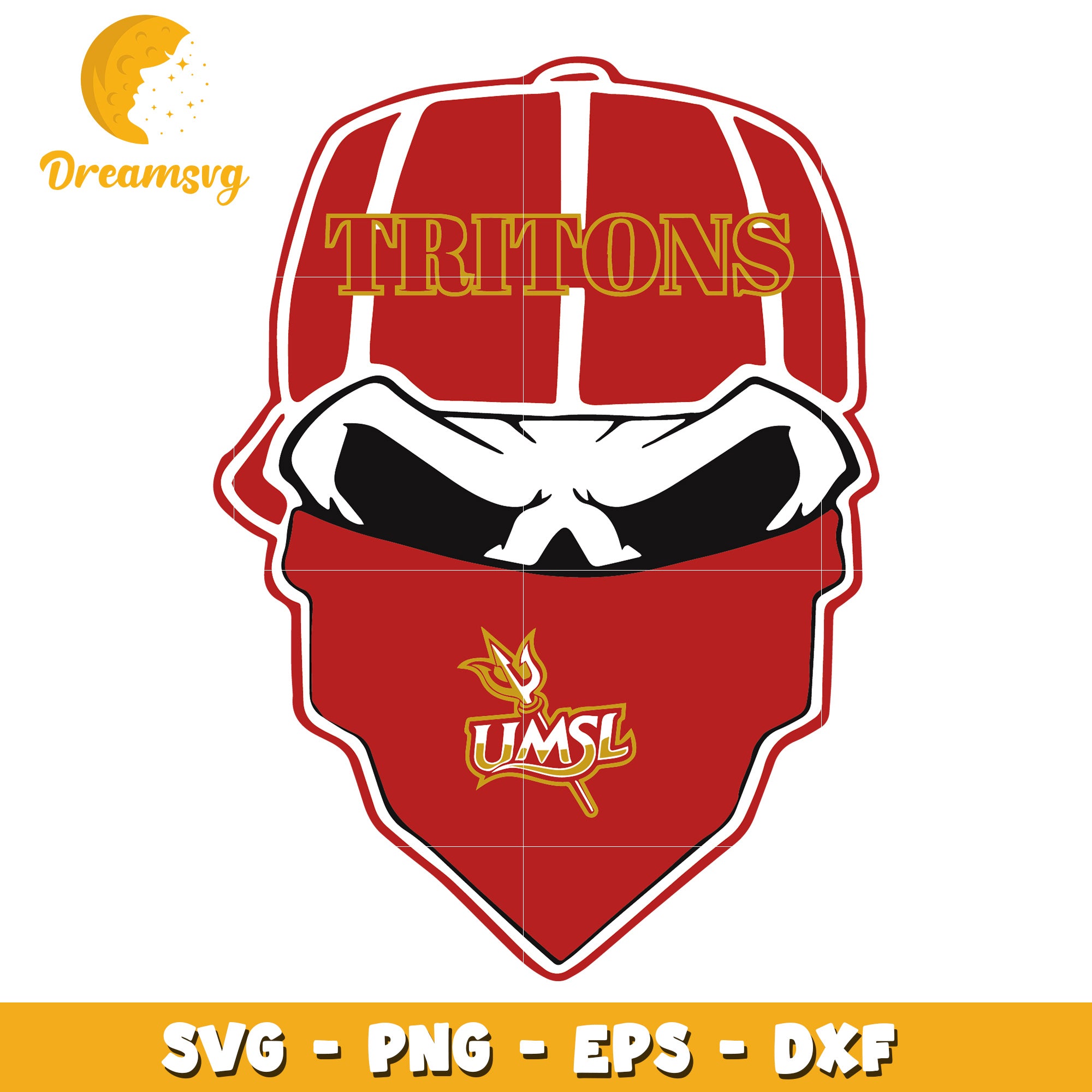 UMSL Tritons Skull SVG PNG EPS DXF – DreamSVG Store