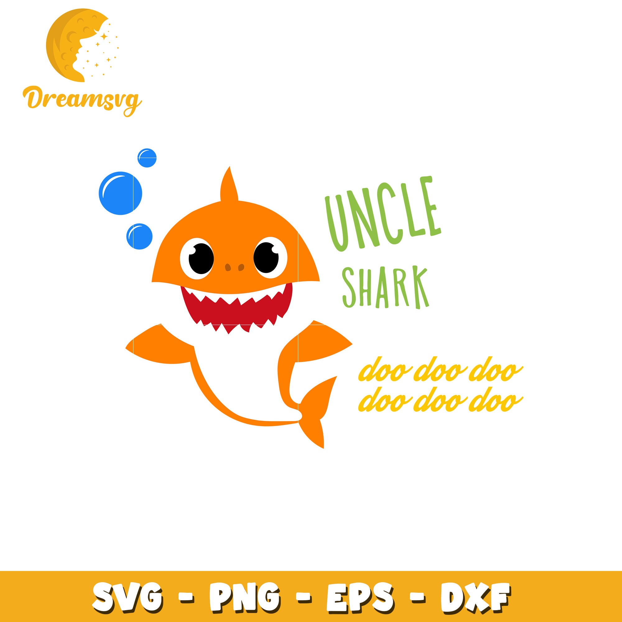 Uncle Shark SVG Cut File – DreamSVG Store