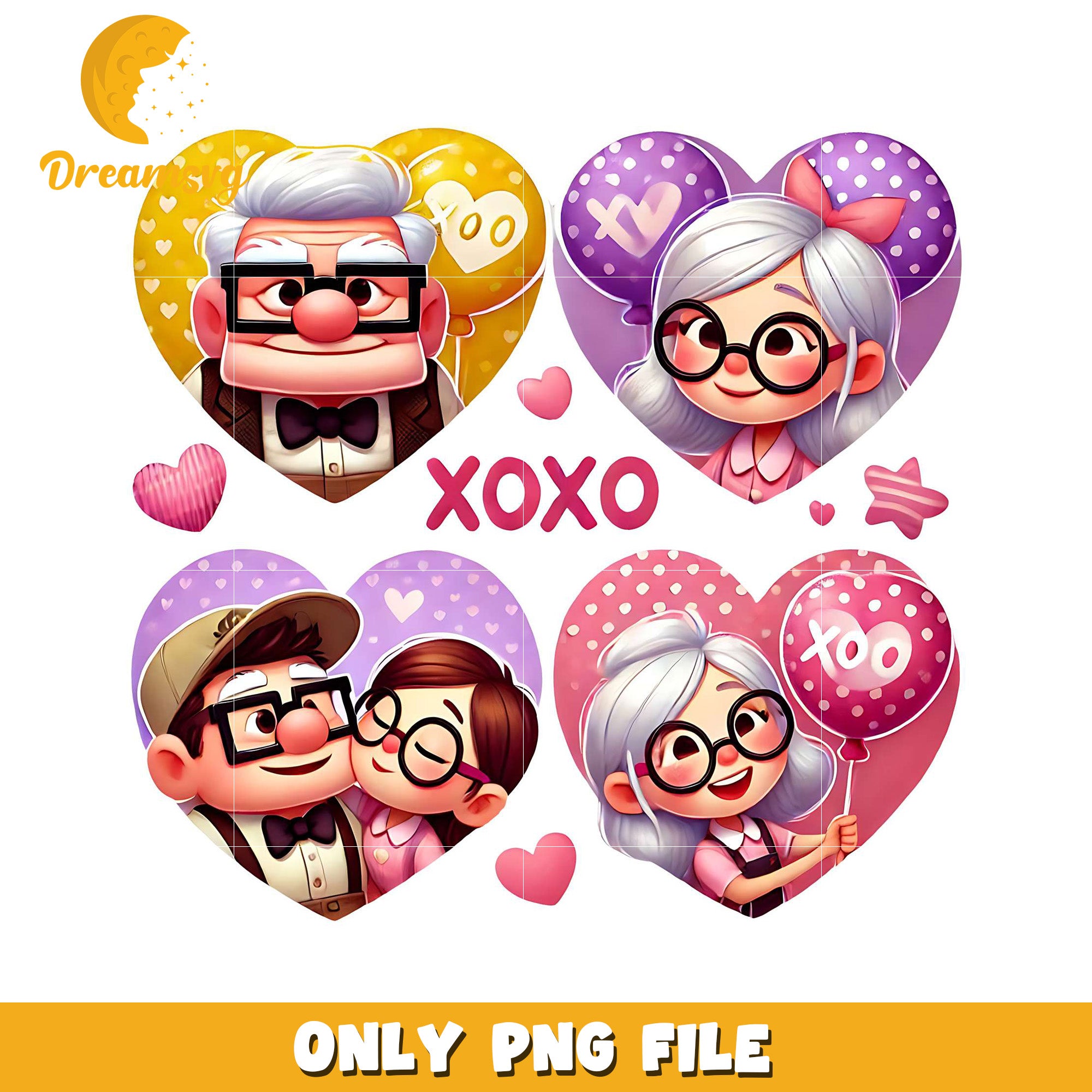 Up PNG Cute Up Couple Valentine – DreamSVG Store