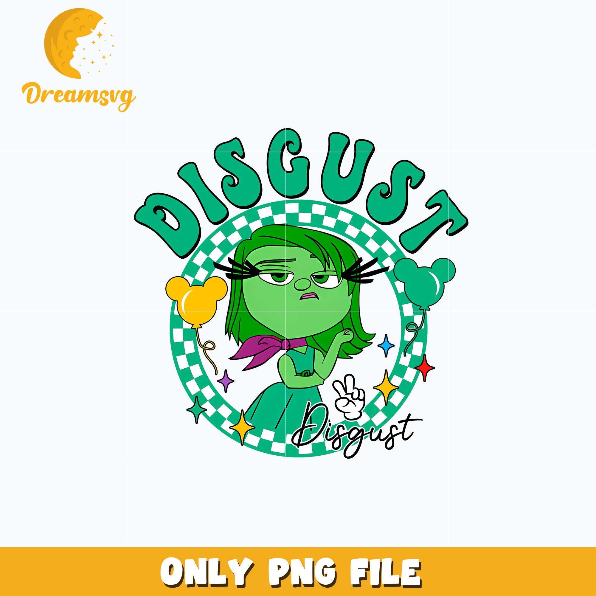Inside Out disgust design png – DreamSVG Store