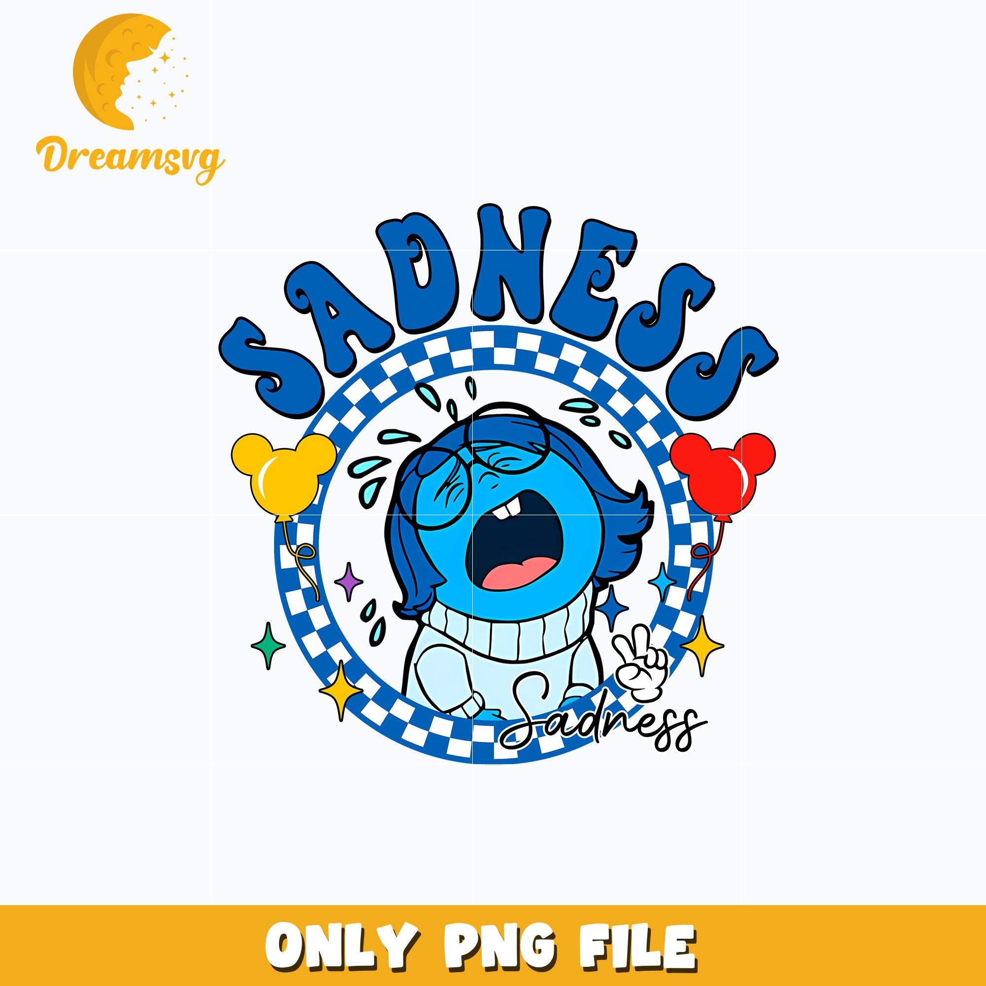 Inside Out sadness design png – DreamSVG Store