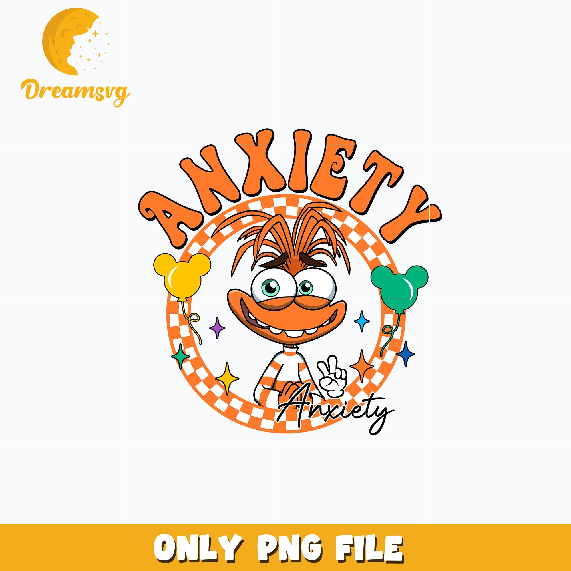 Inside Out Anxiety design png – DreamSVG Store