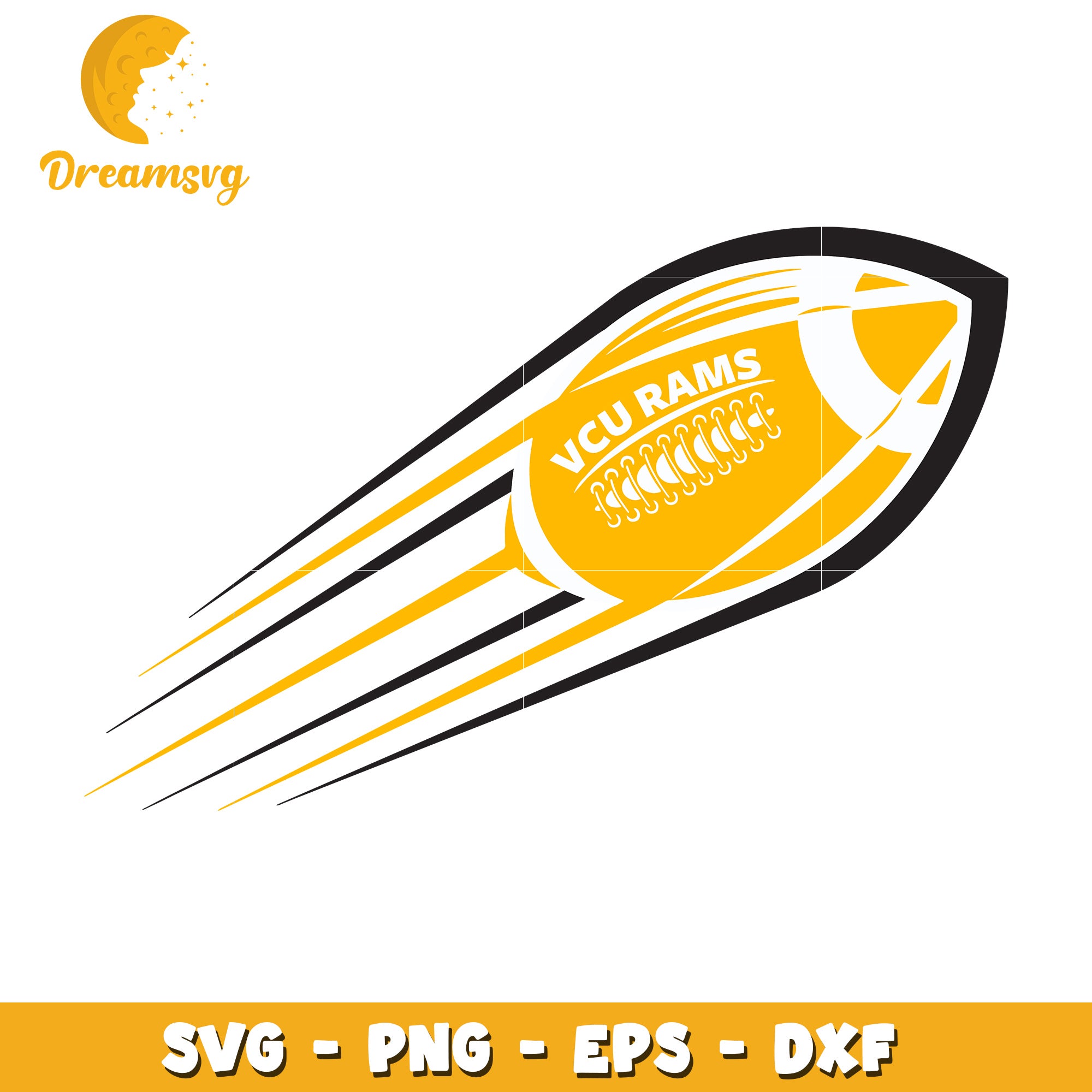 VCU Rams Football Graphic Design SVG for Crafting Projects – DreamSVG Store
