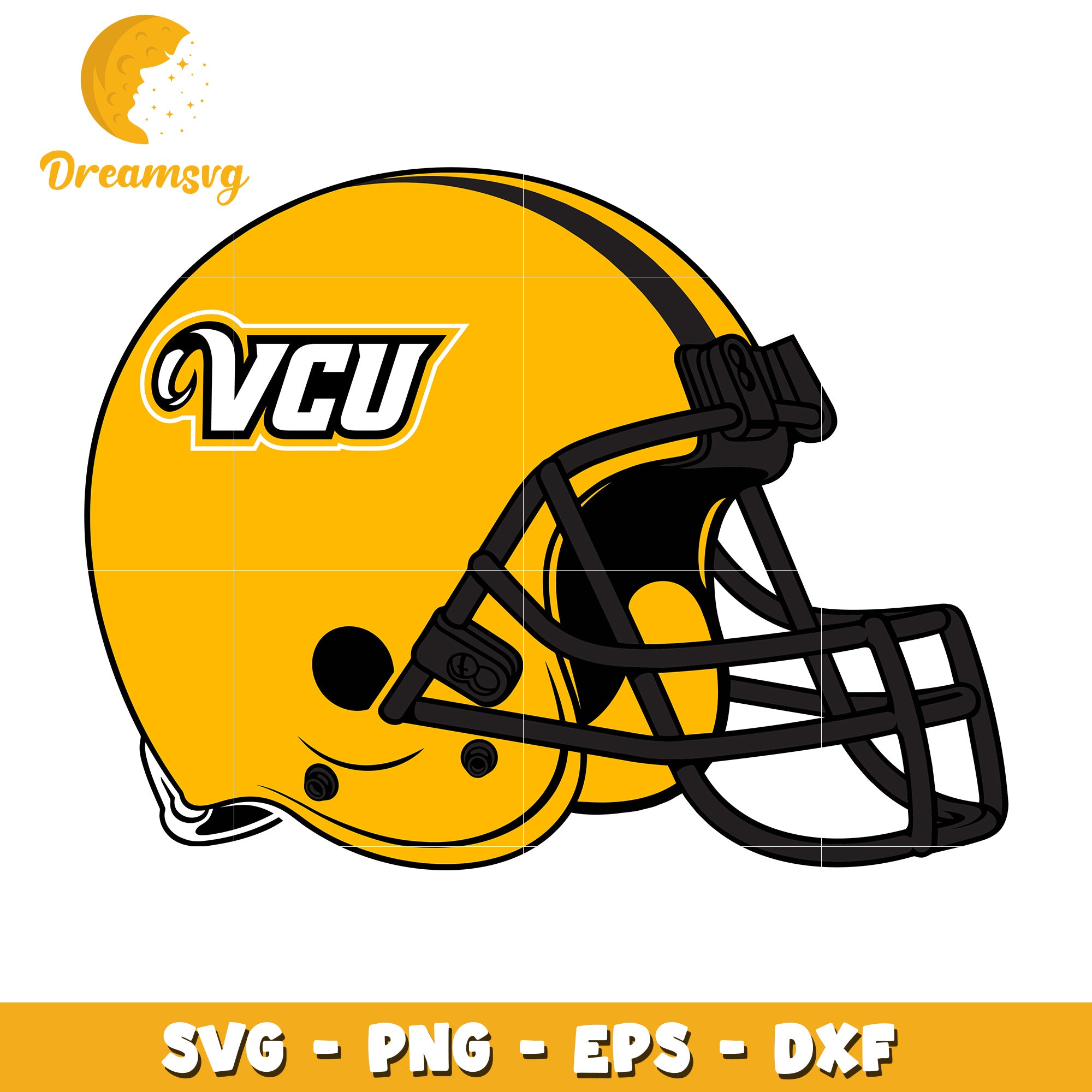 VCU Rams Football Helmet SVG PNG EPS DXF – DreamSVG Store
