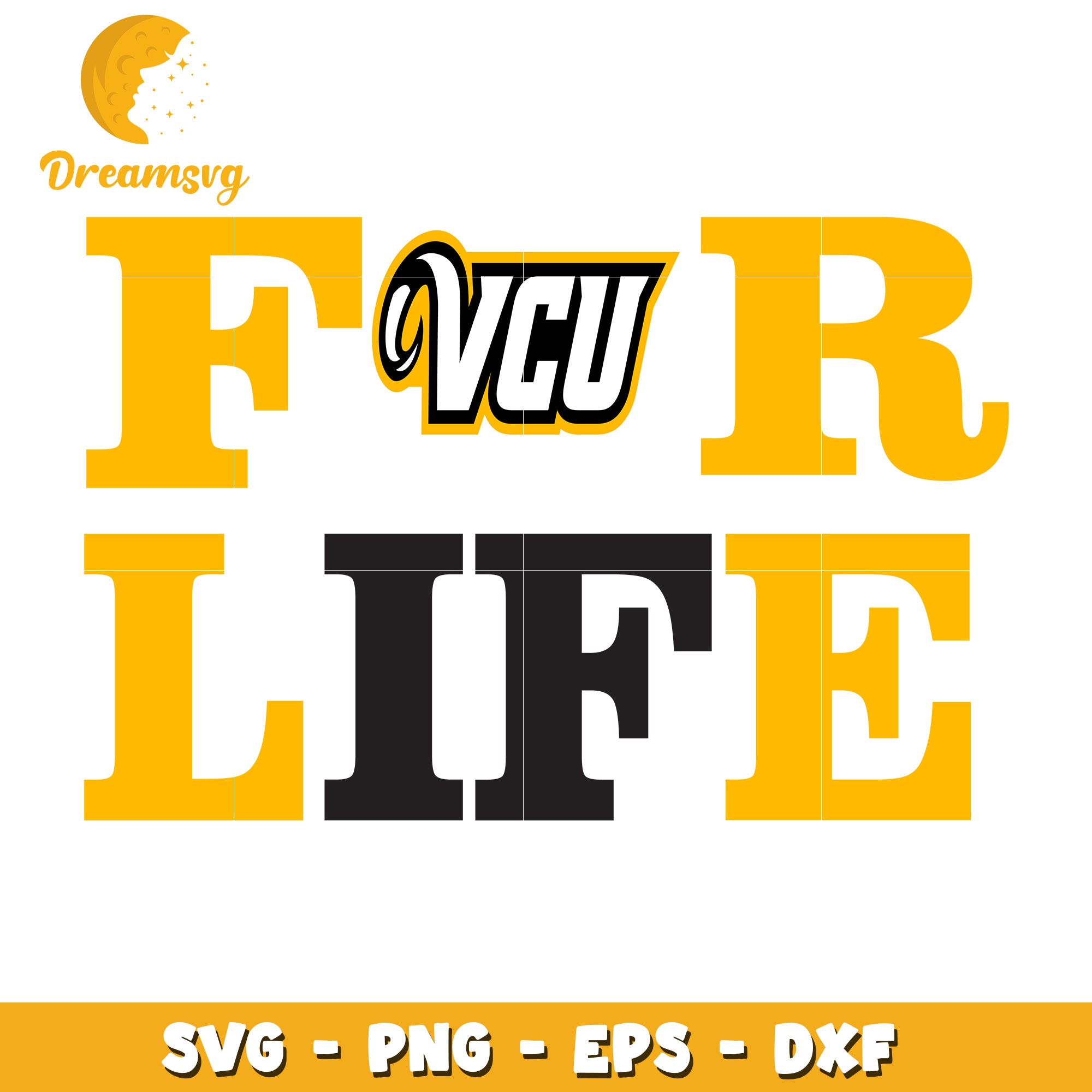VCU Rams For Life SVG Cut File – DreamSVG Store