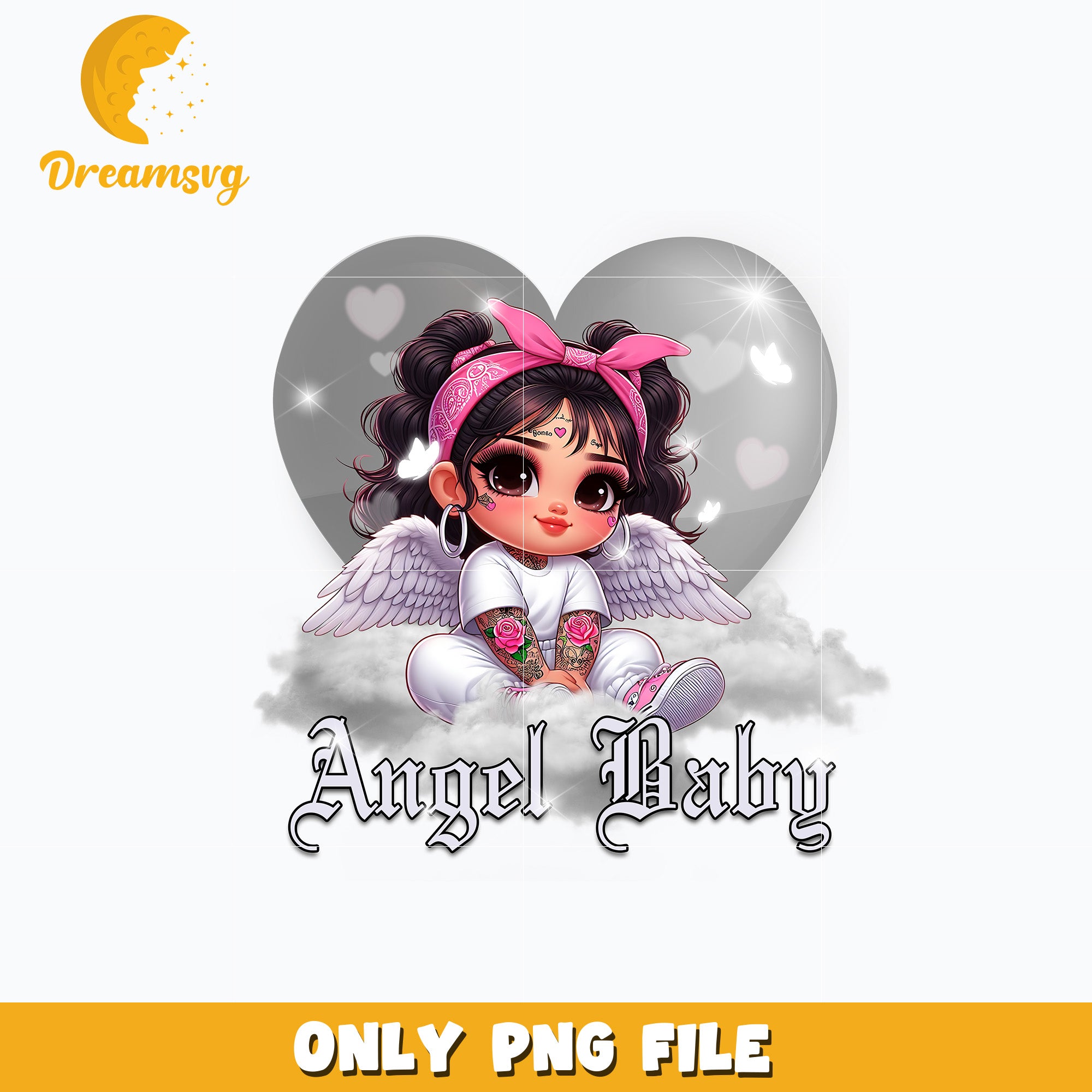 Chicano angel baby love valentine png – DreamSVG Store