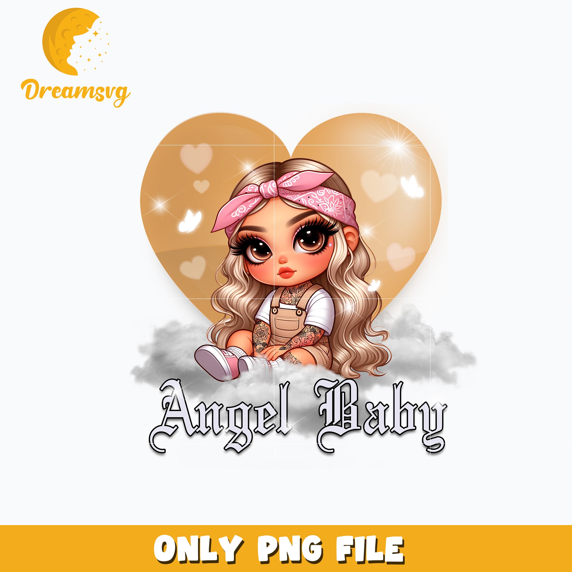 Chicano angel baby cute love valentine png – DreamSVG Store