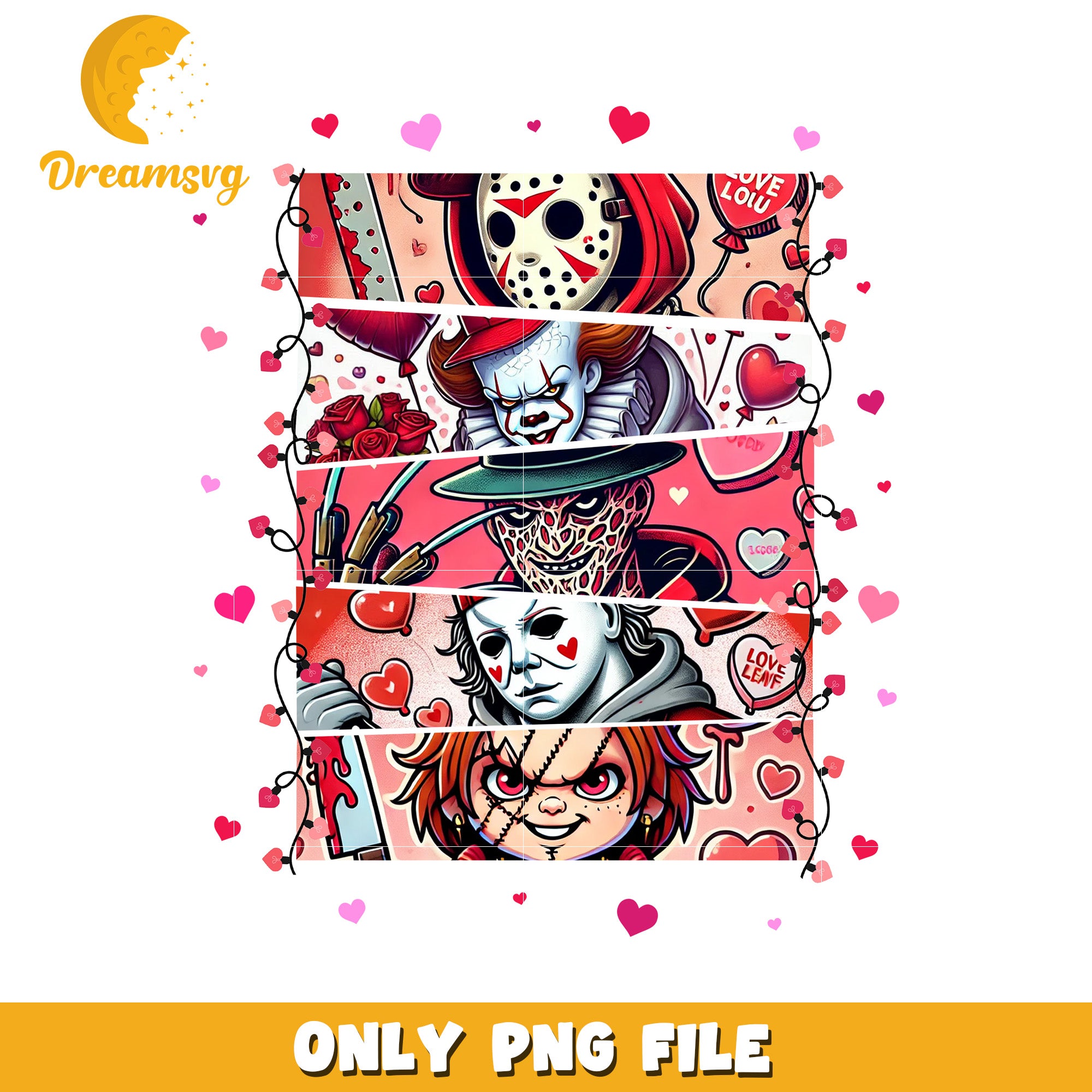 Valentines Day Horror PNG – DreamSVG Store