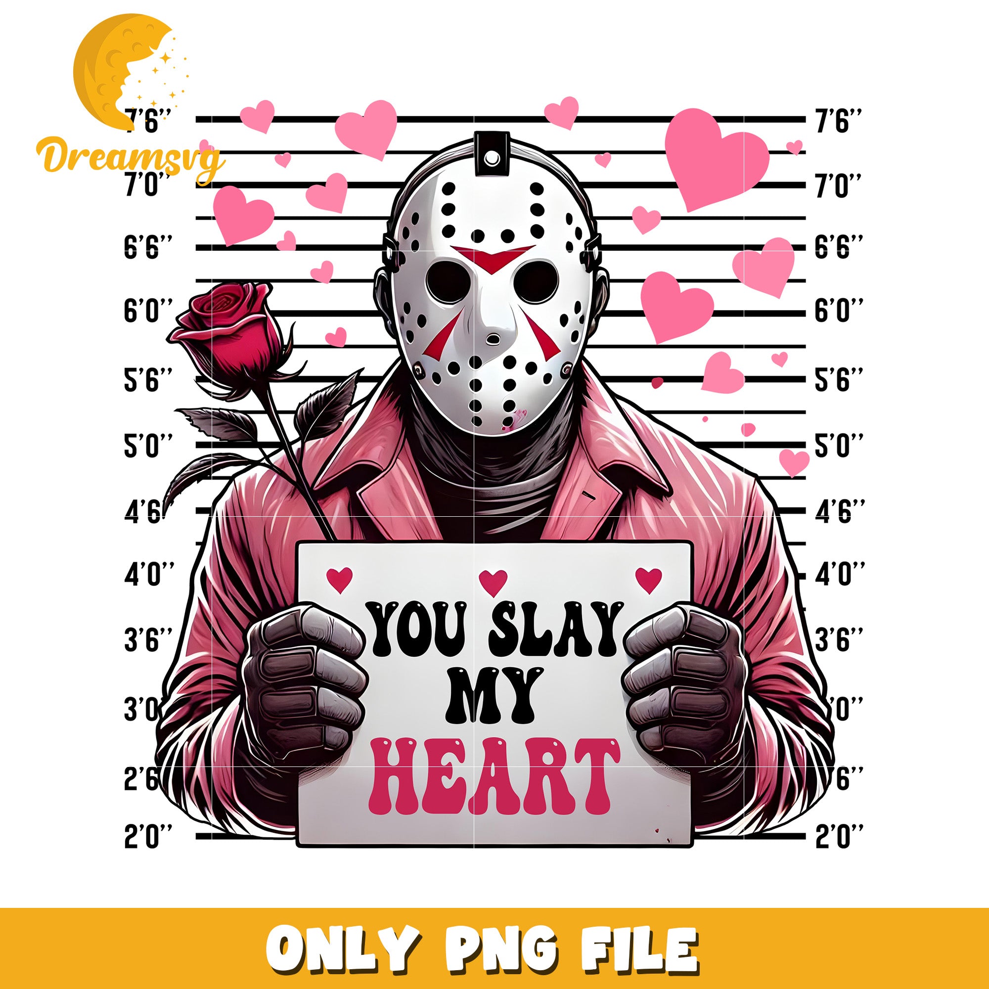 Valentines Day Jason Voorhees PNG – DreamSVG Store