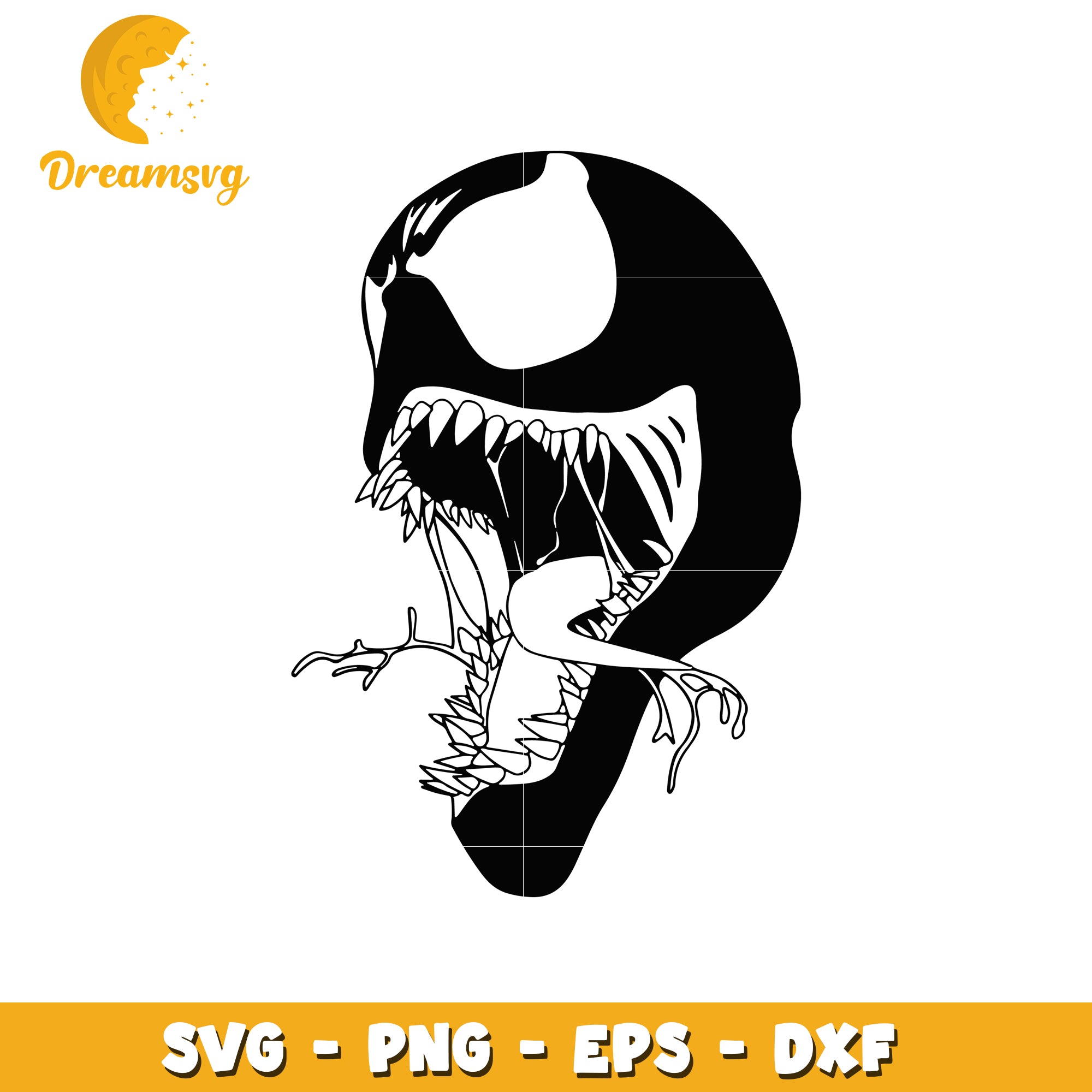 Venom SVG PNG, Printable Vector Image for Crafts – DreamSVG Store