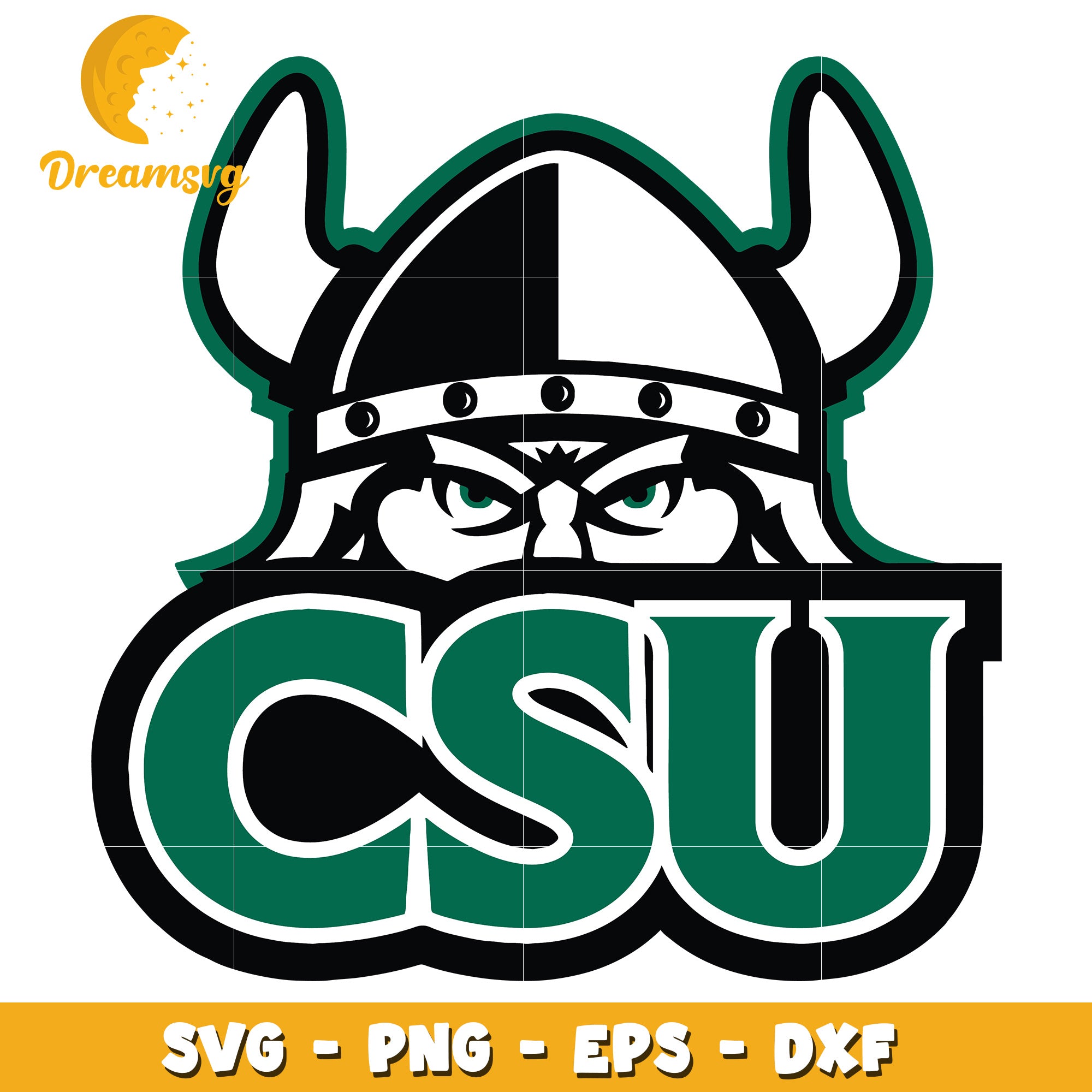 Viking Mascot Logo Design SVG for CSU Enthusiasts and Fans – DreamSVG Store
