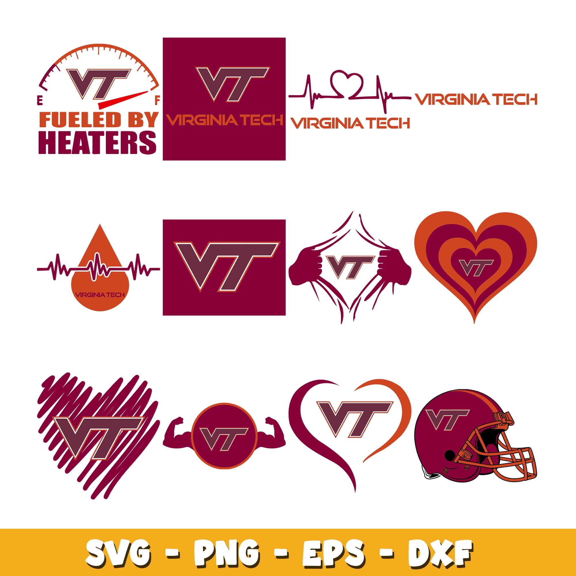 Virginia Tech logo Bundle svg, Virginia Tech logo svg, ncaa svg ...