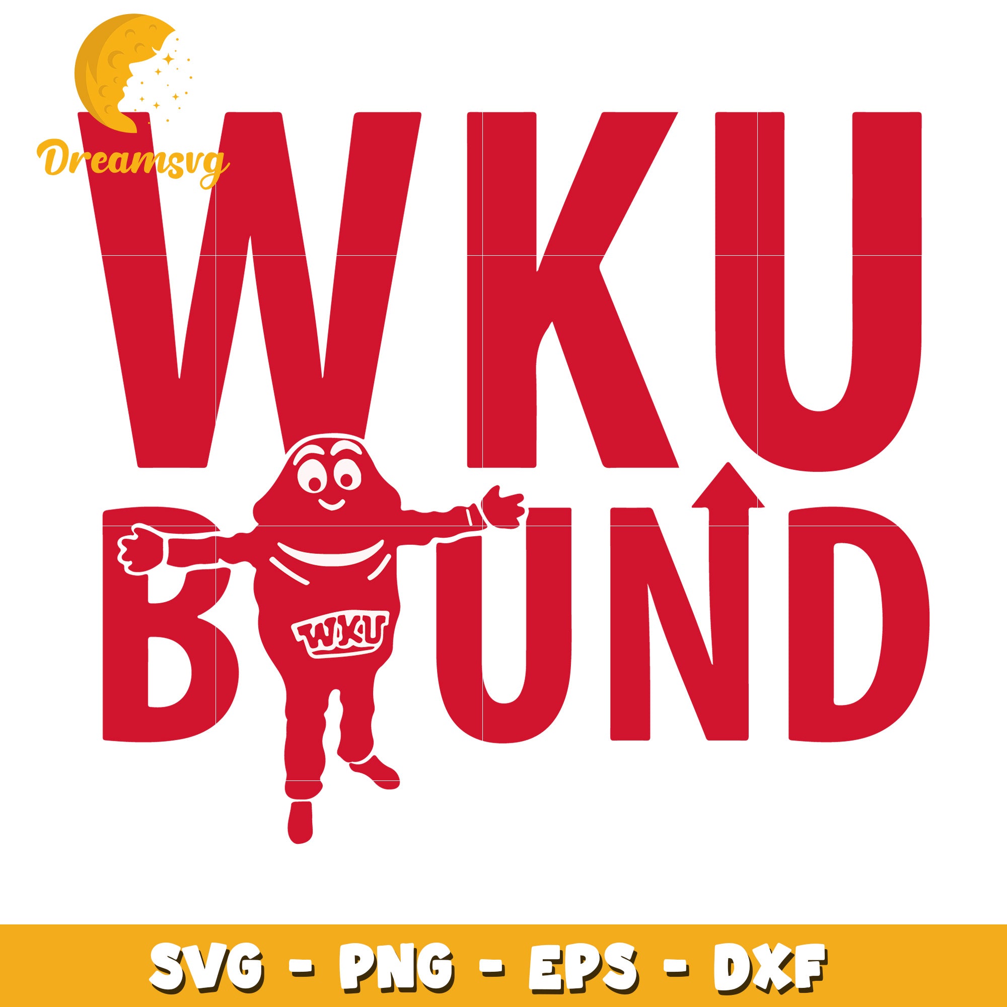 WKU Bound SVG Design with Fun Mascot for Fans and Students – DreamSVG Store