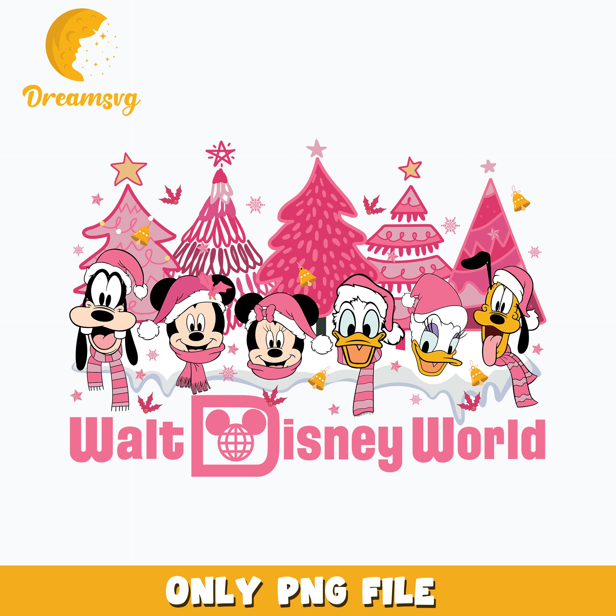 Walt Pink Disney World png – DreamSVG Store