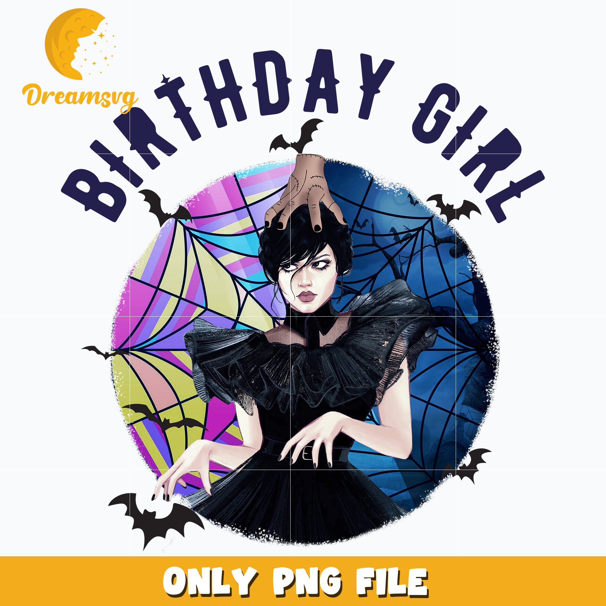 Wednesday Addams Happy Birthday png, png, digital download. – DreamSVG ...