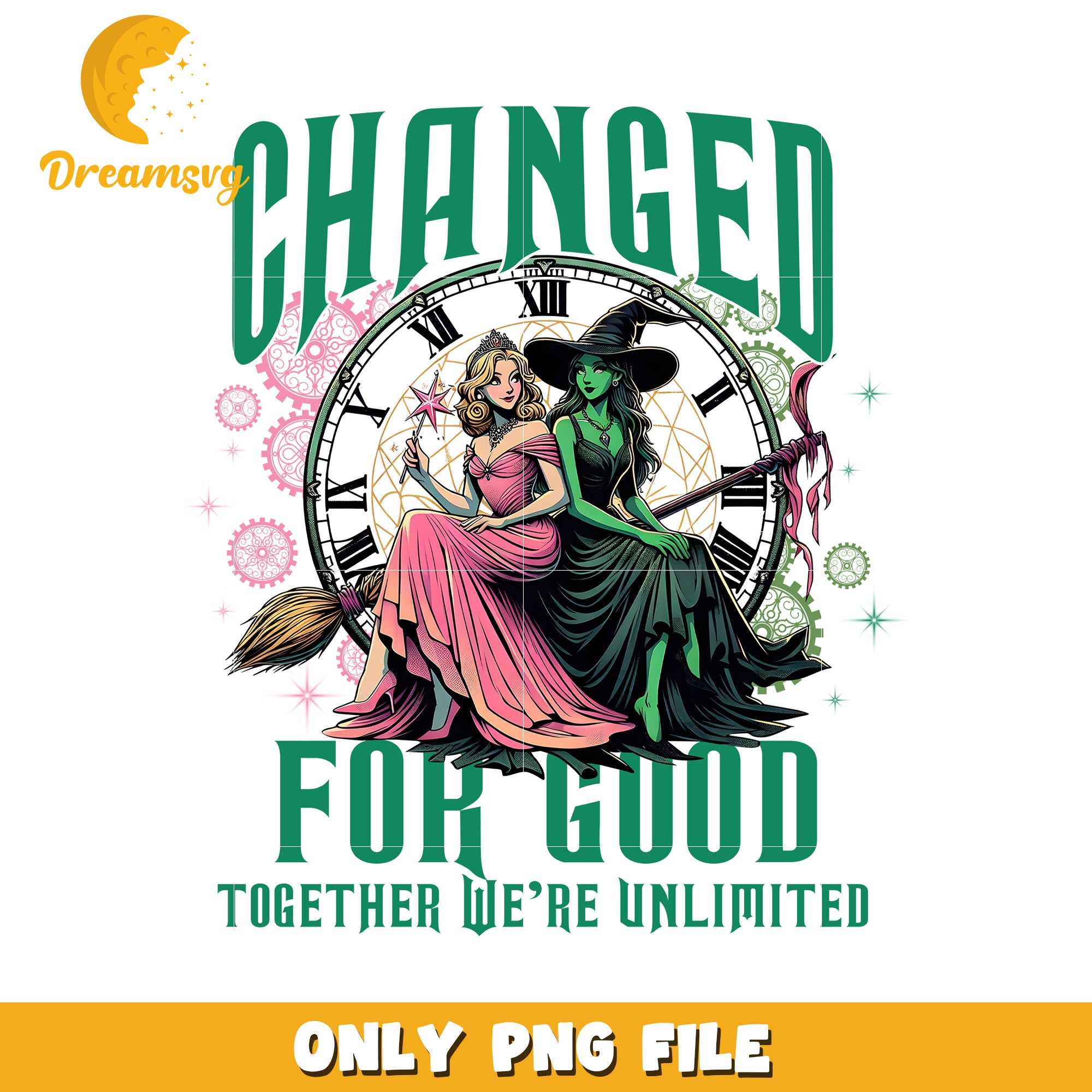Wicked cartoon changed for good png, changed for good png – DreamSVG Store