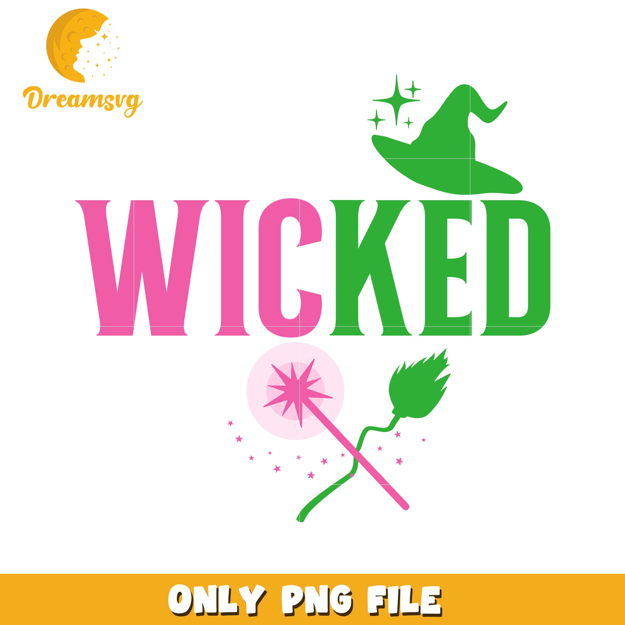 Wicked movie logo design png, wicked png, logo design png – DreamSVG Store