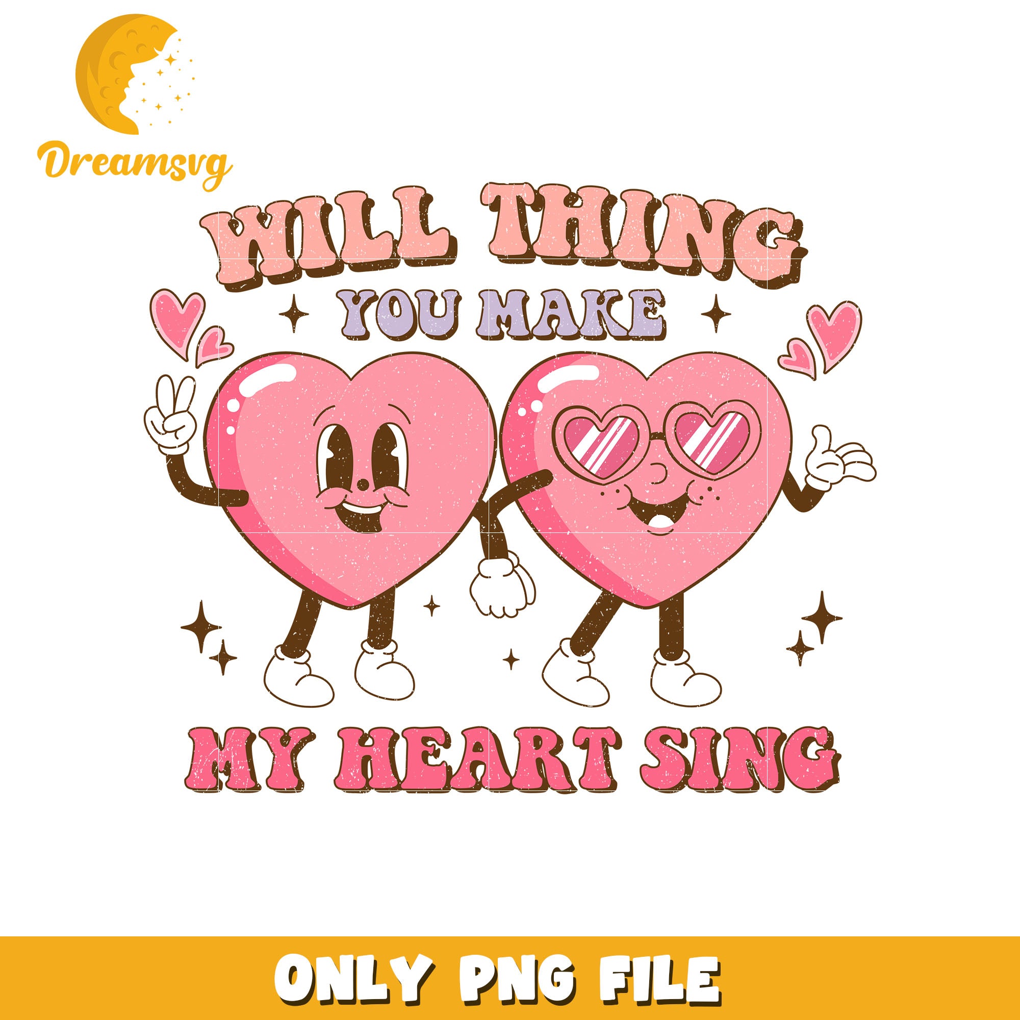 Will thing you make my hear sing png, heart png, valentine png ...