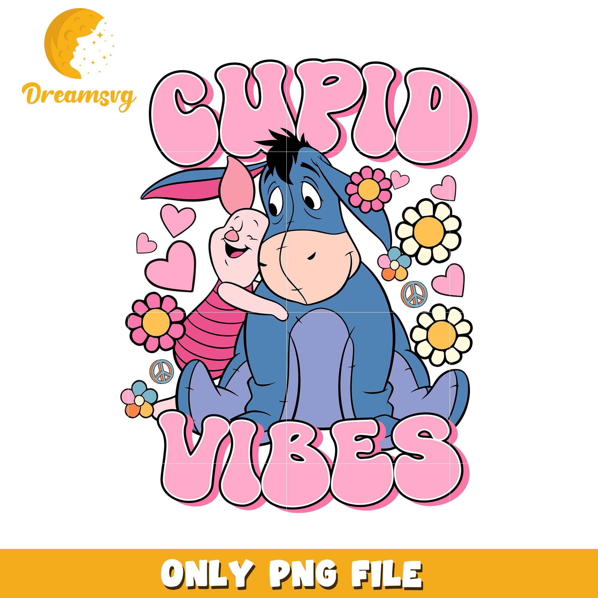 Winnie the Pooh Cupid Vibes PNG – DreamSVG Store