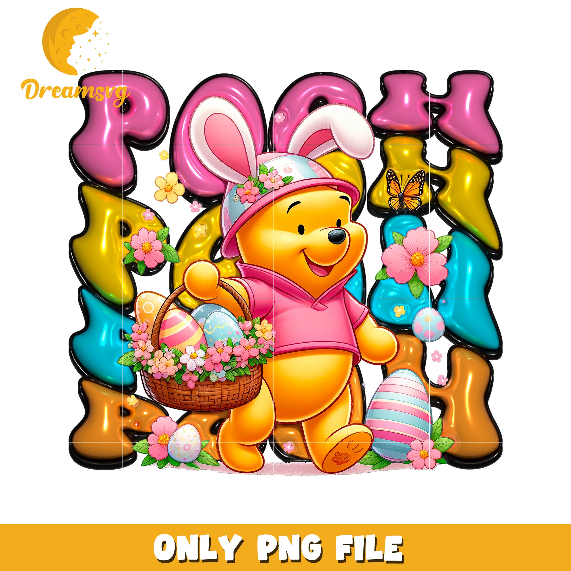 Winnie the Pooh Easter PNG – DreamSVG Store