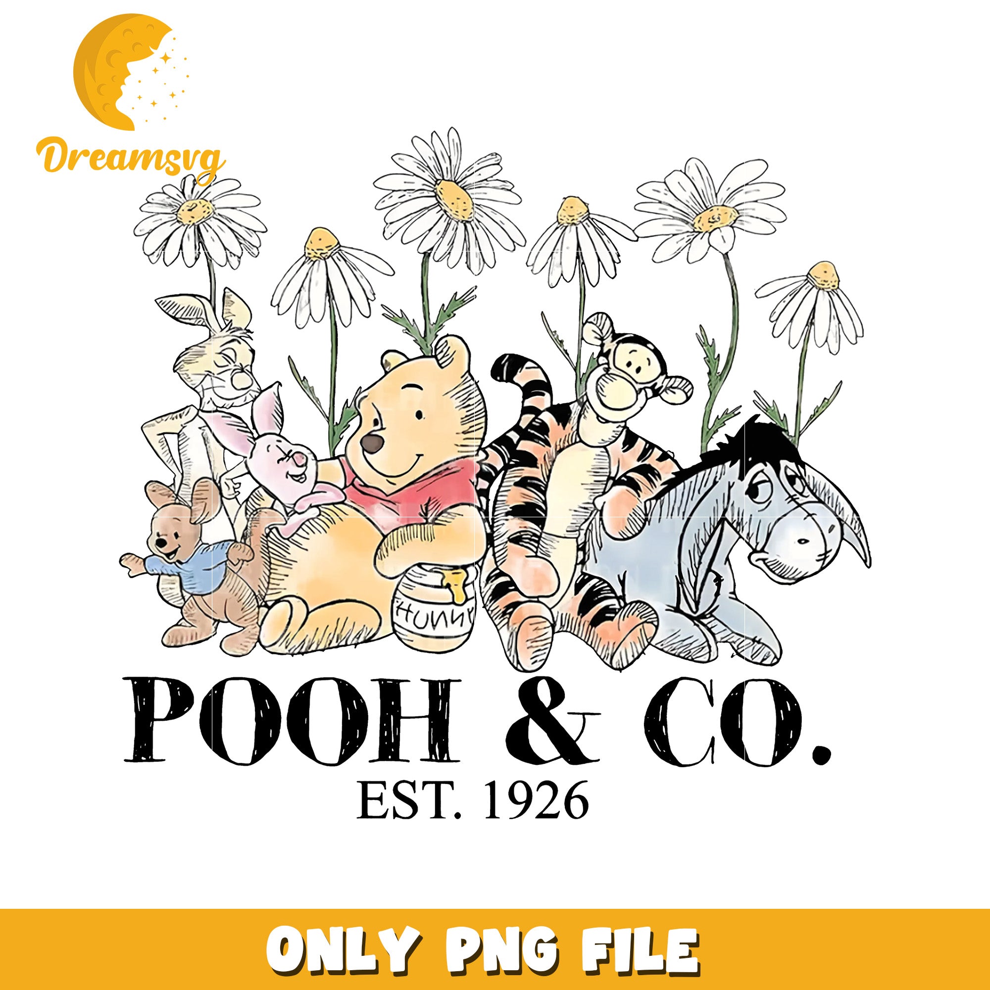 Winnie the Pooh and Friends PNG Art for True Fans – DreamSVG Store