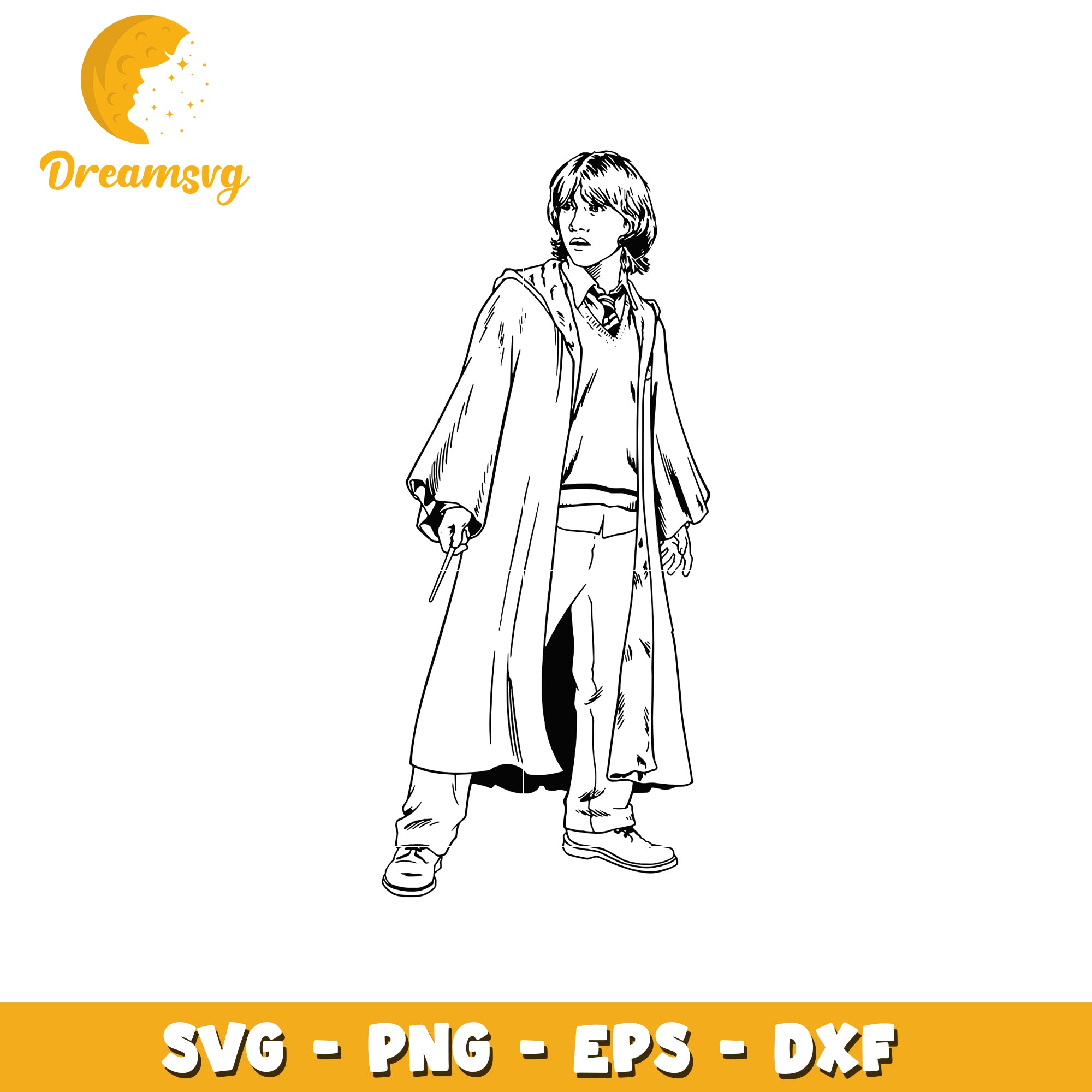 Wizard Character SVG Clipart for Crafting and Design Use – DreamSVG Store