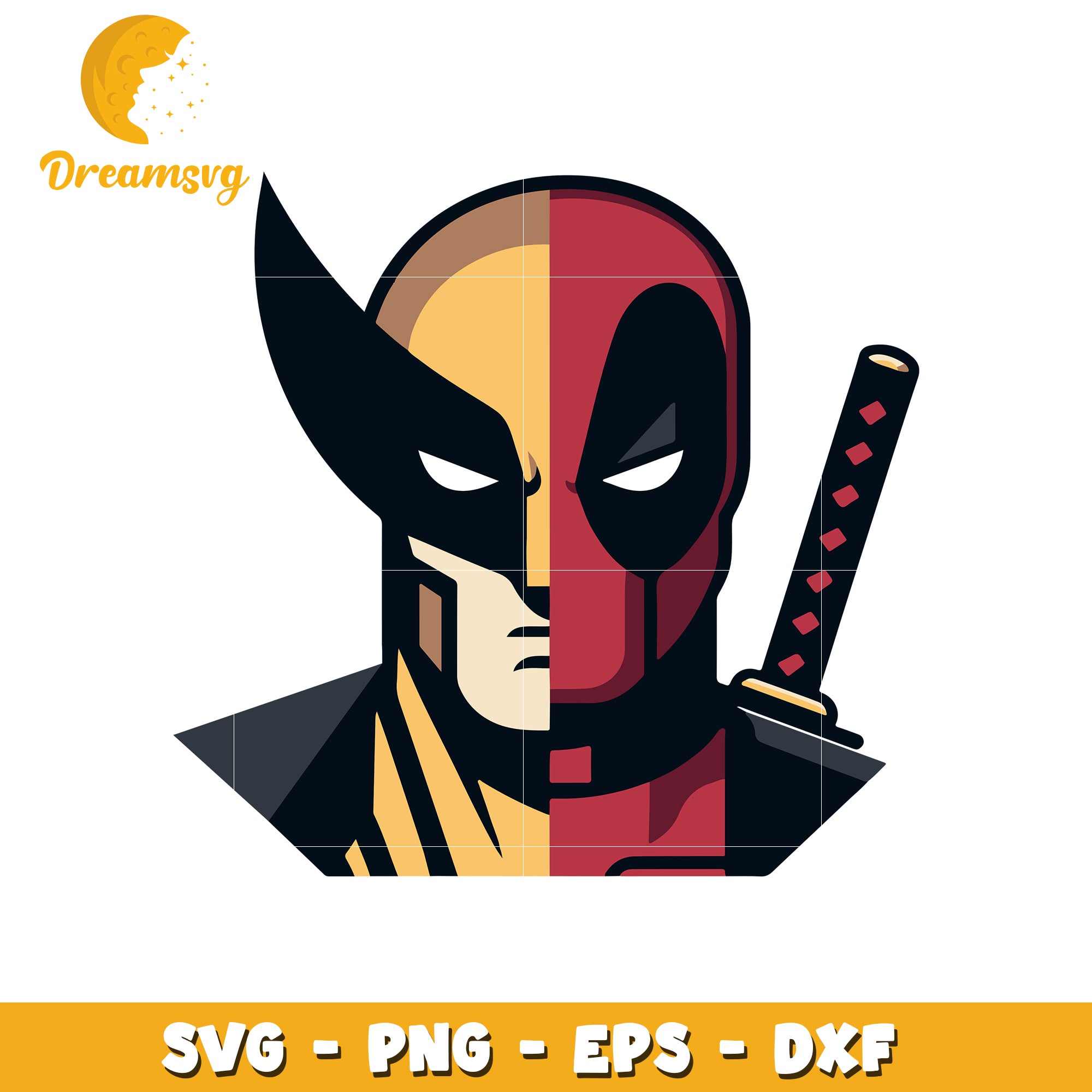 Wolverine Deadpool, SVG PNG EPS DXF files – DreamSVG Store