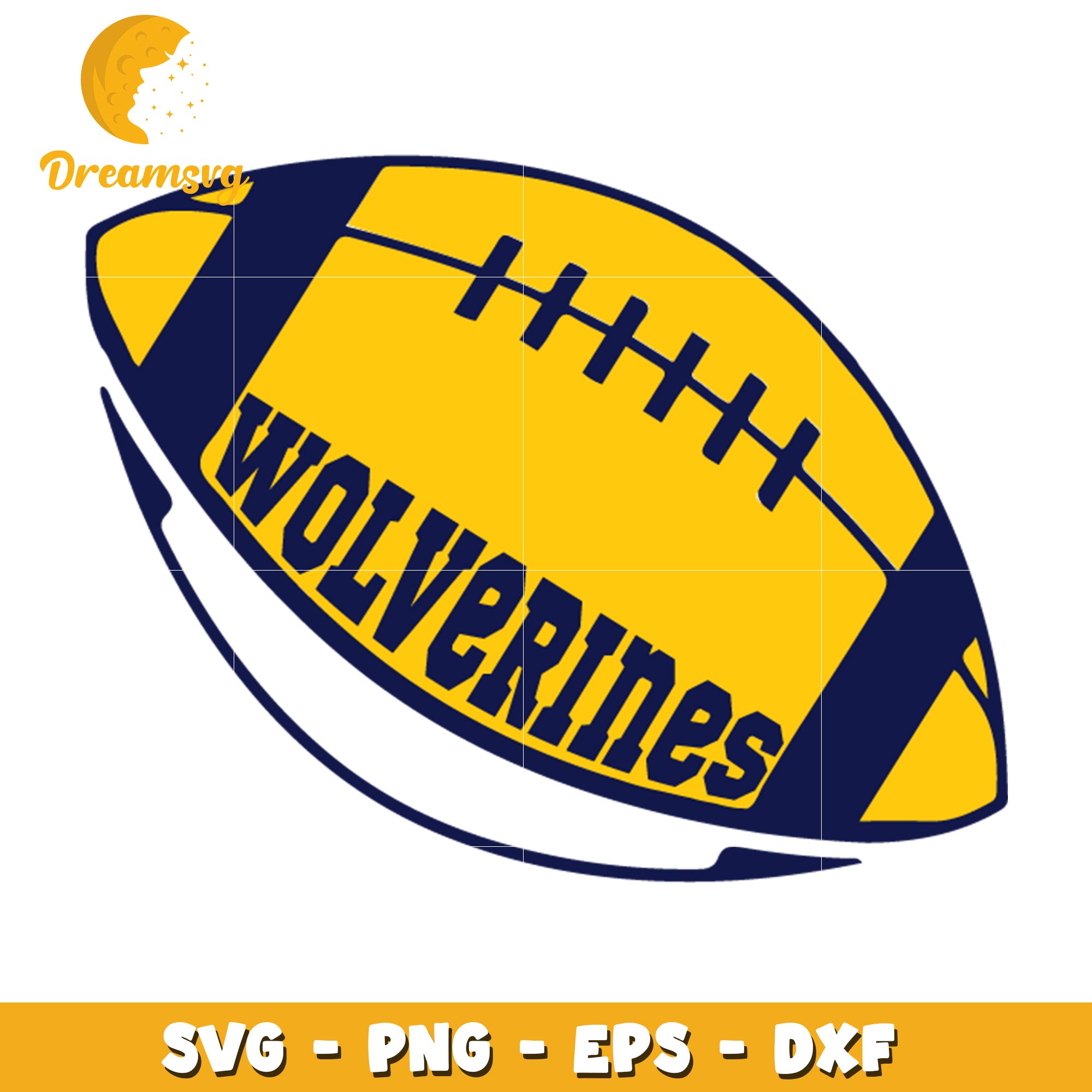 Wolverines Football SVG Design for Crafting and Printing Use – DreamSVG ...