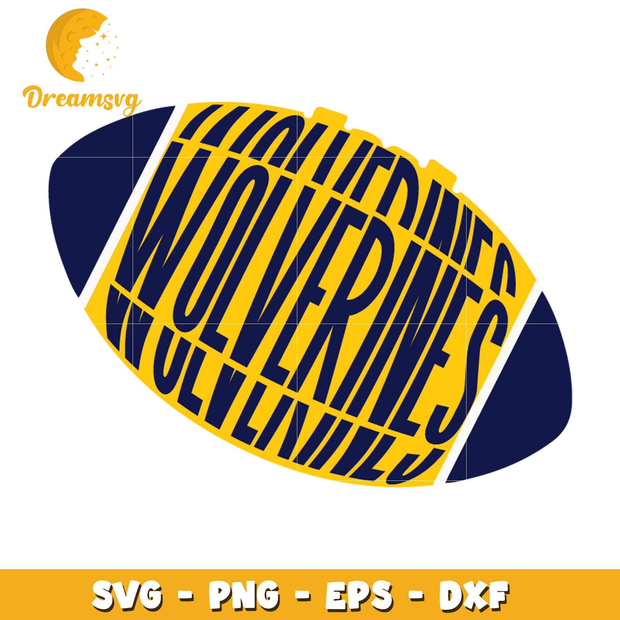 Wolverines Football SVG Design for Team Spirit and Fans – DreamSVG Store
