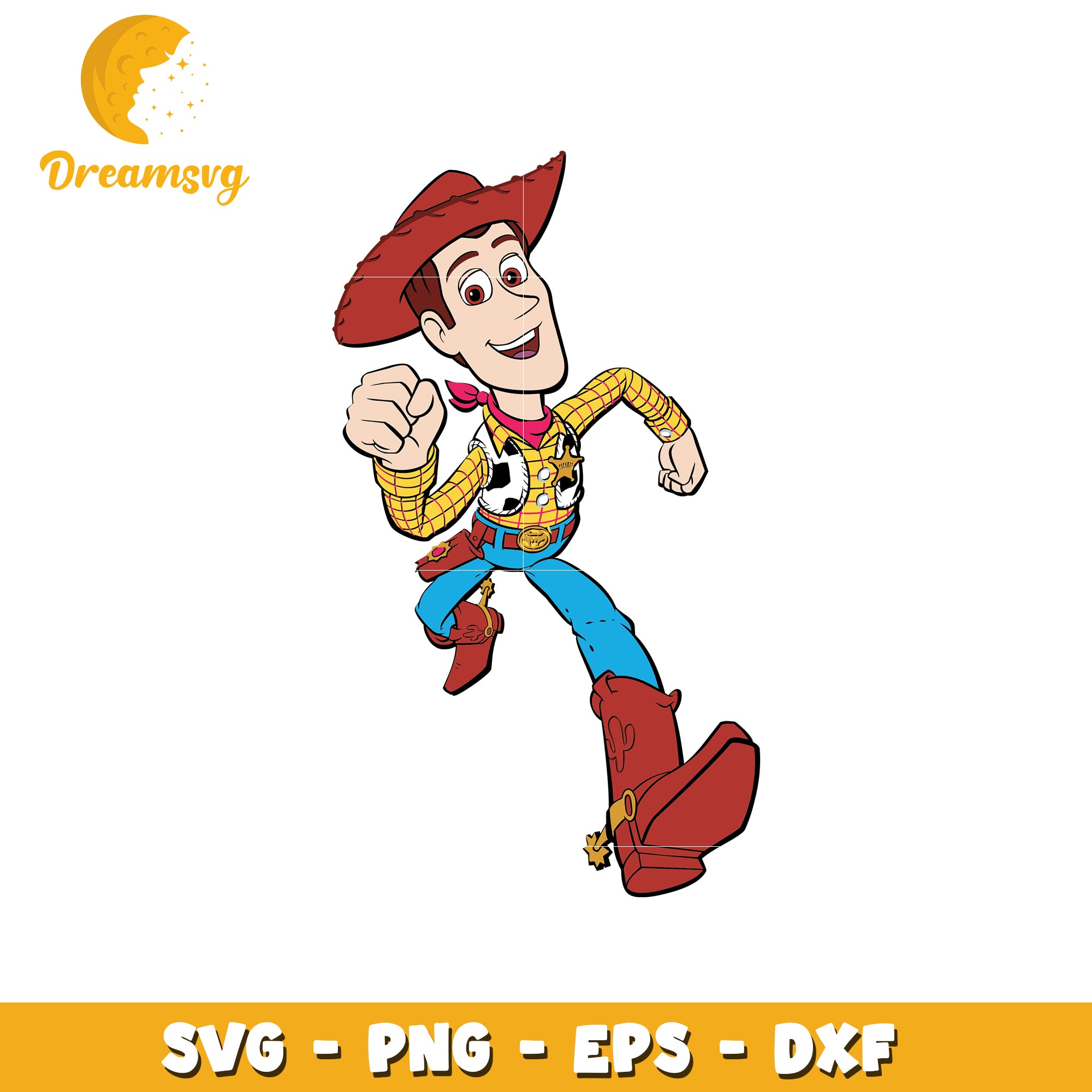 Woody Running SVG Cut File – DreamSVG Store