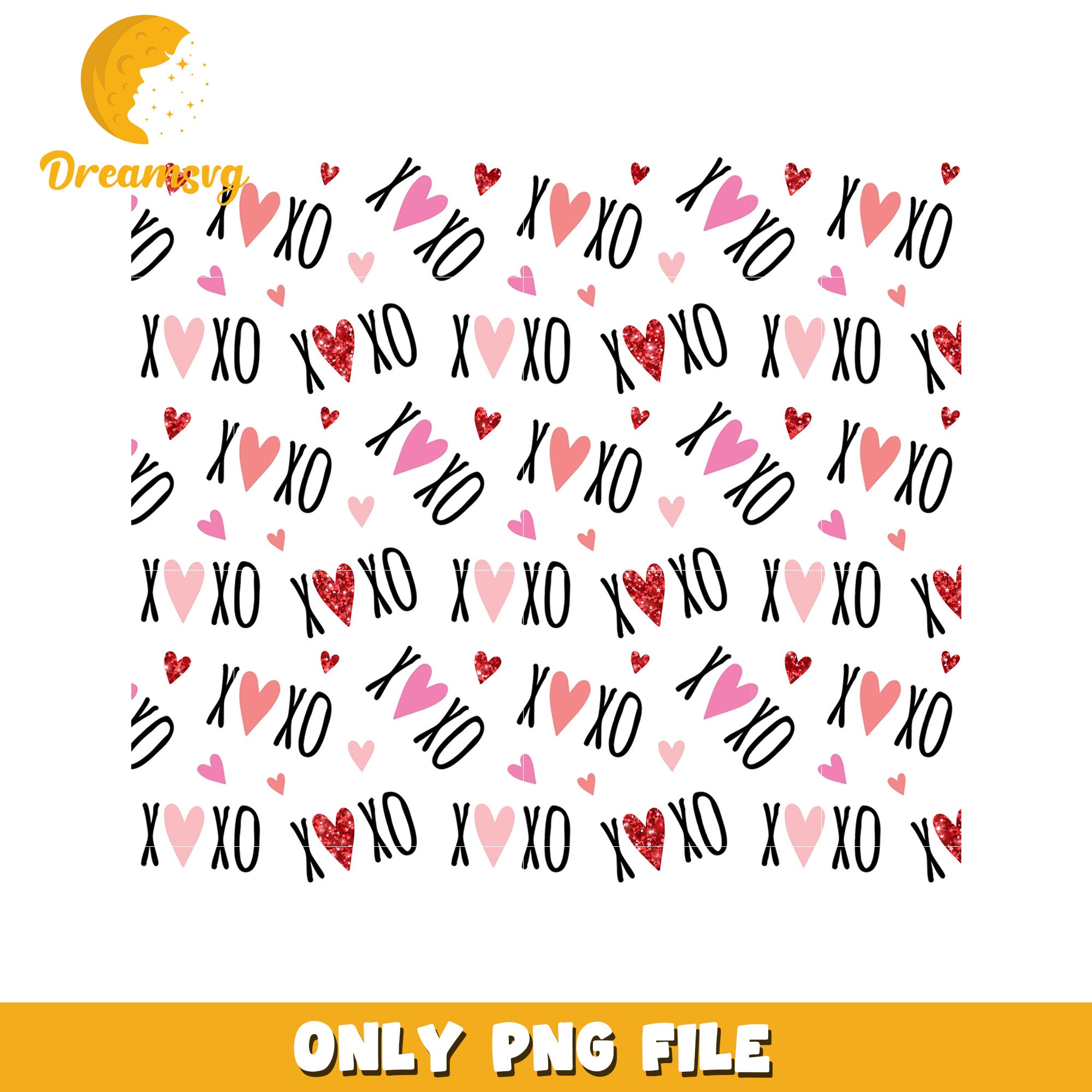 XOXO Valentines PNG Clipart – DreamSVG Store