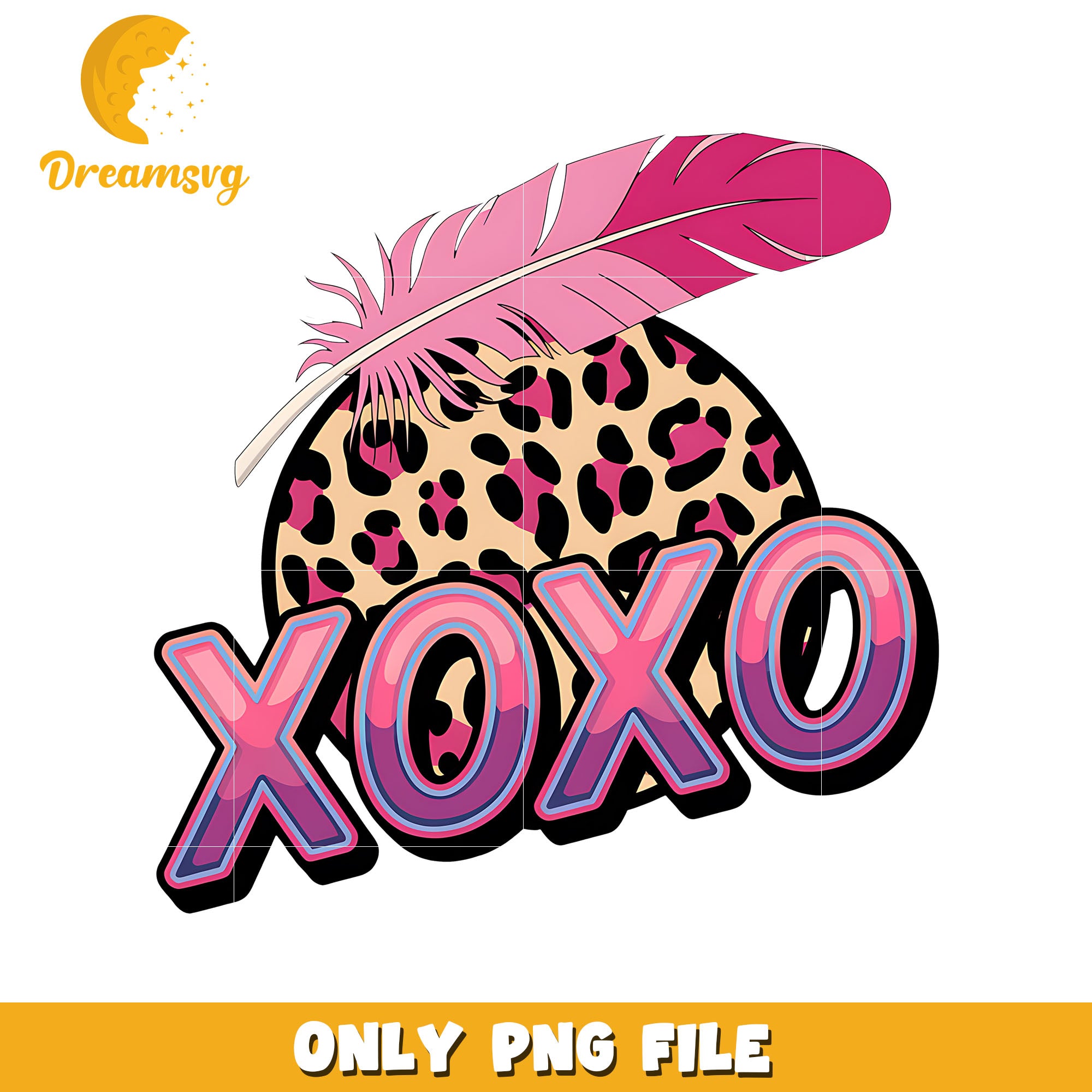 Xoxo circle leopard pattern design png, xoxo png, design png – DreamSVG ...