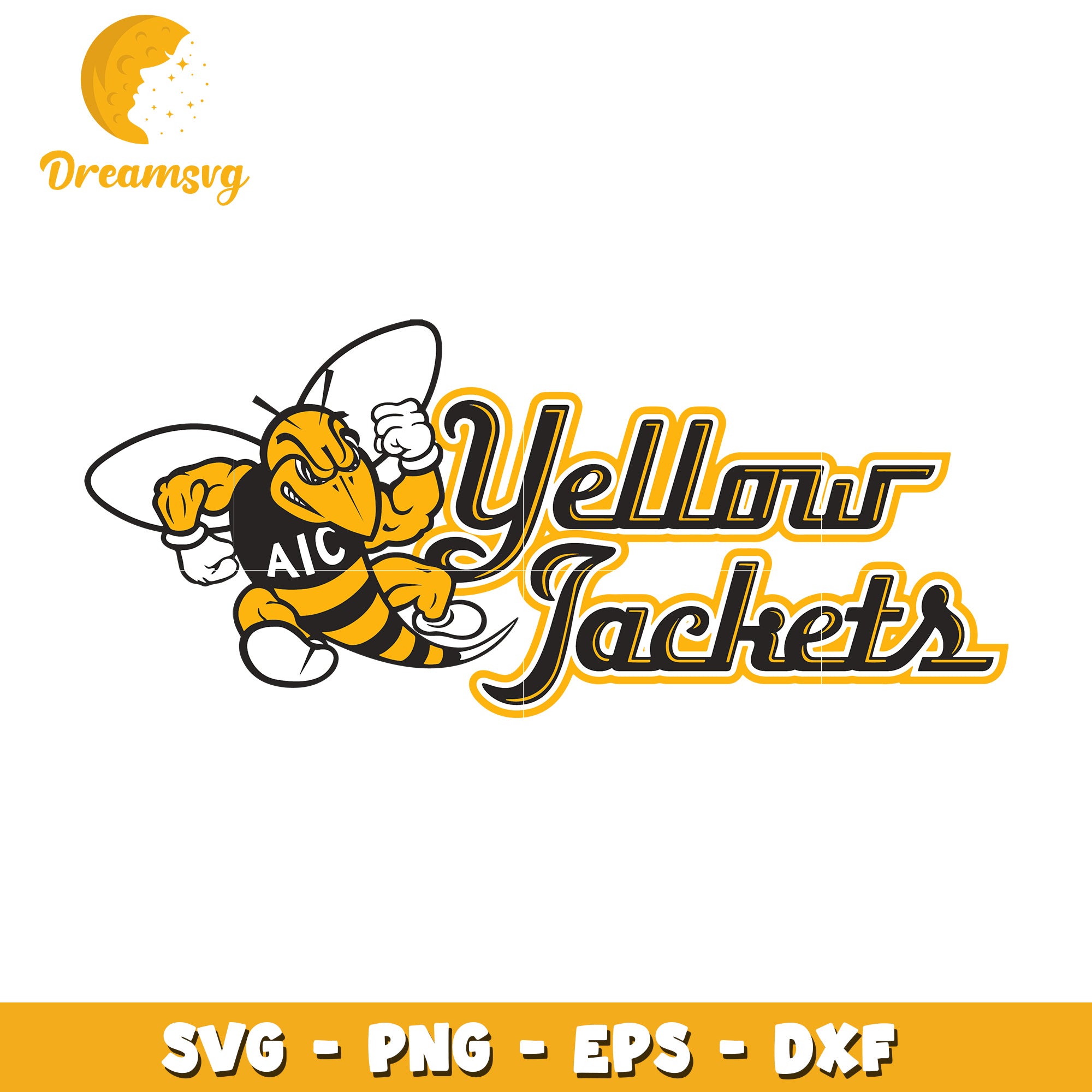 Yellow Jackets Mascot SVG PNG EPS DXF – DreamSVG Store