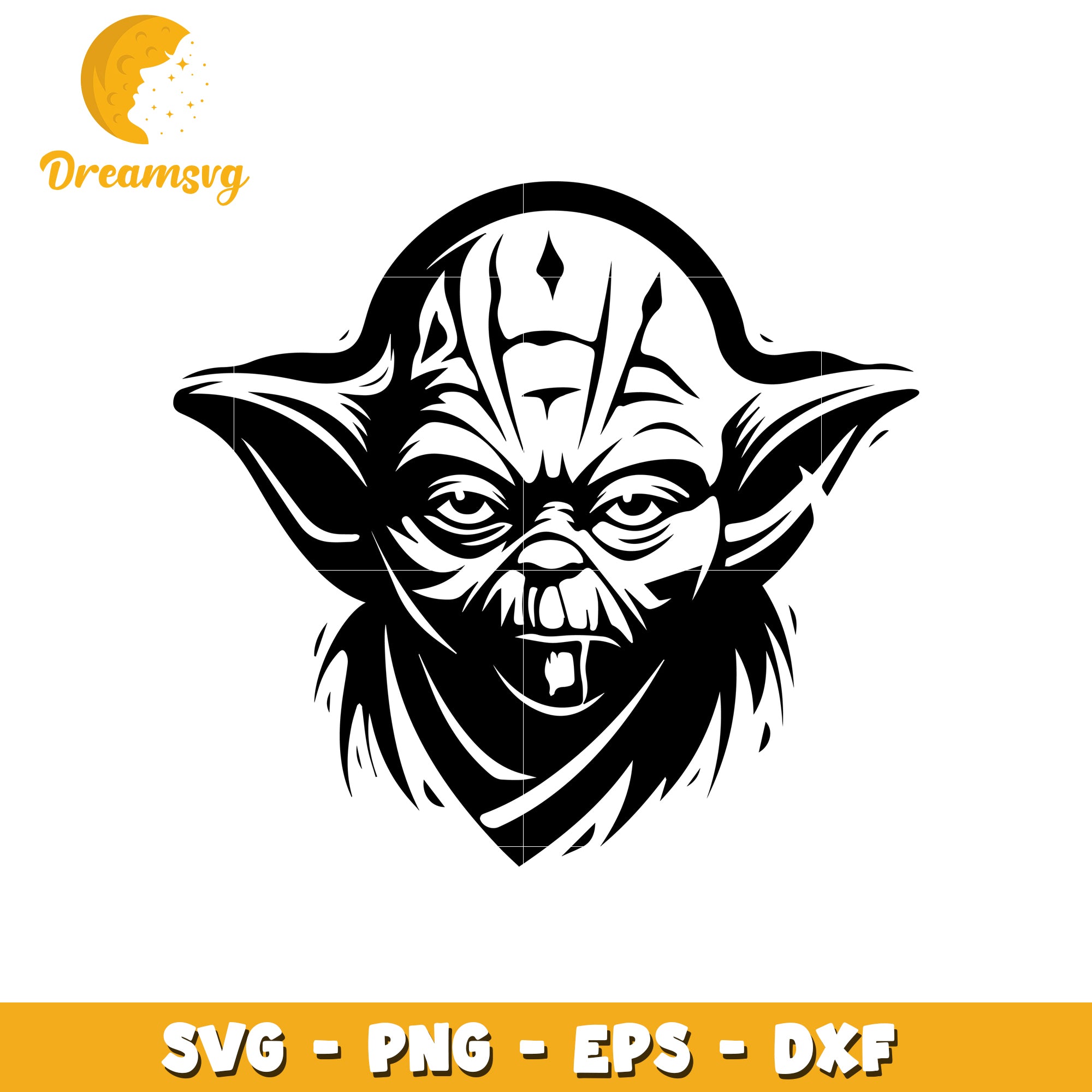 Yoda SVG Cut File PNG EPS DXF – DreamSVG Store