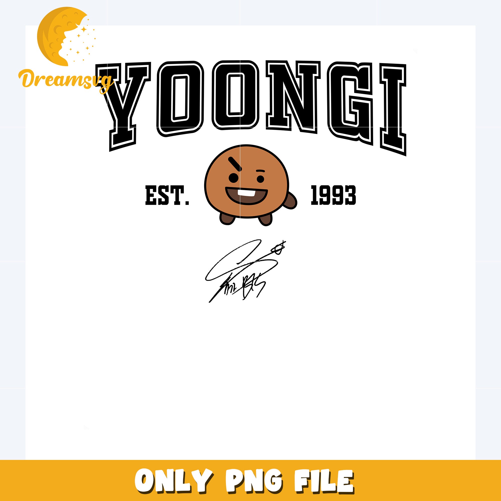 Yoongi est 1993 png, bangtan boys png, bts members mascots png ...