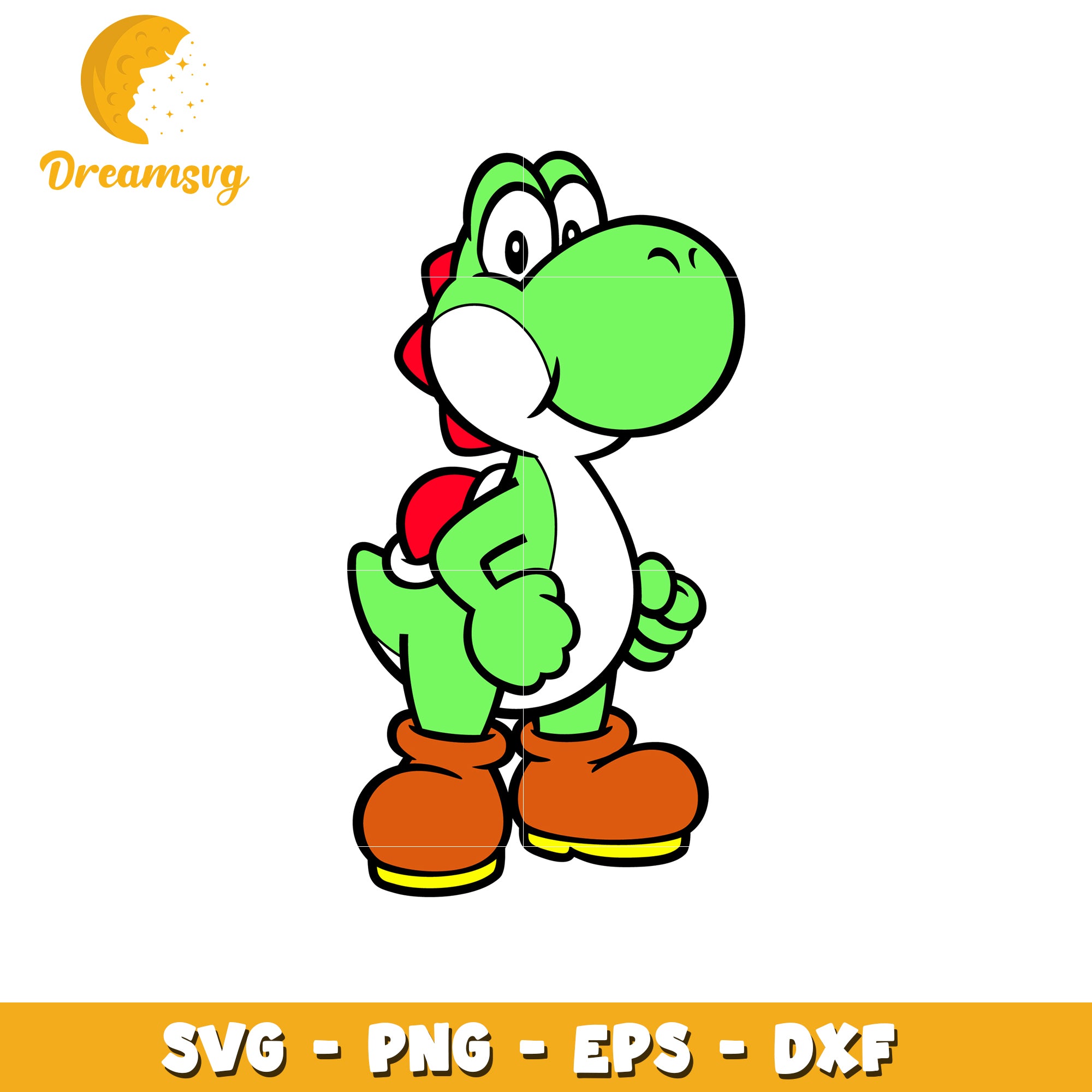 Yoshi Character SVG File for Crafting and Design Projects – DreamSVG Store