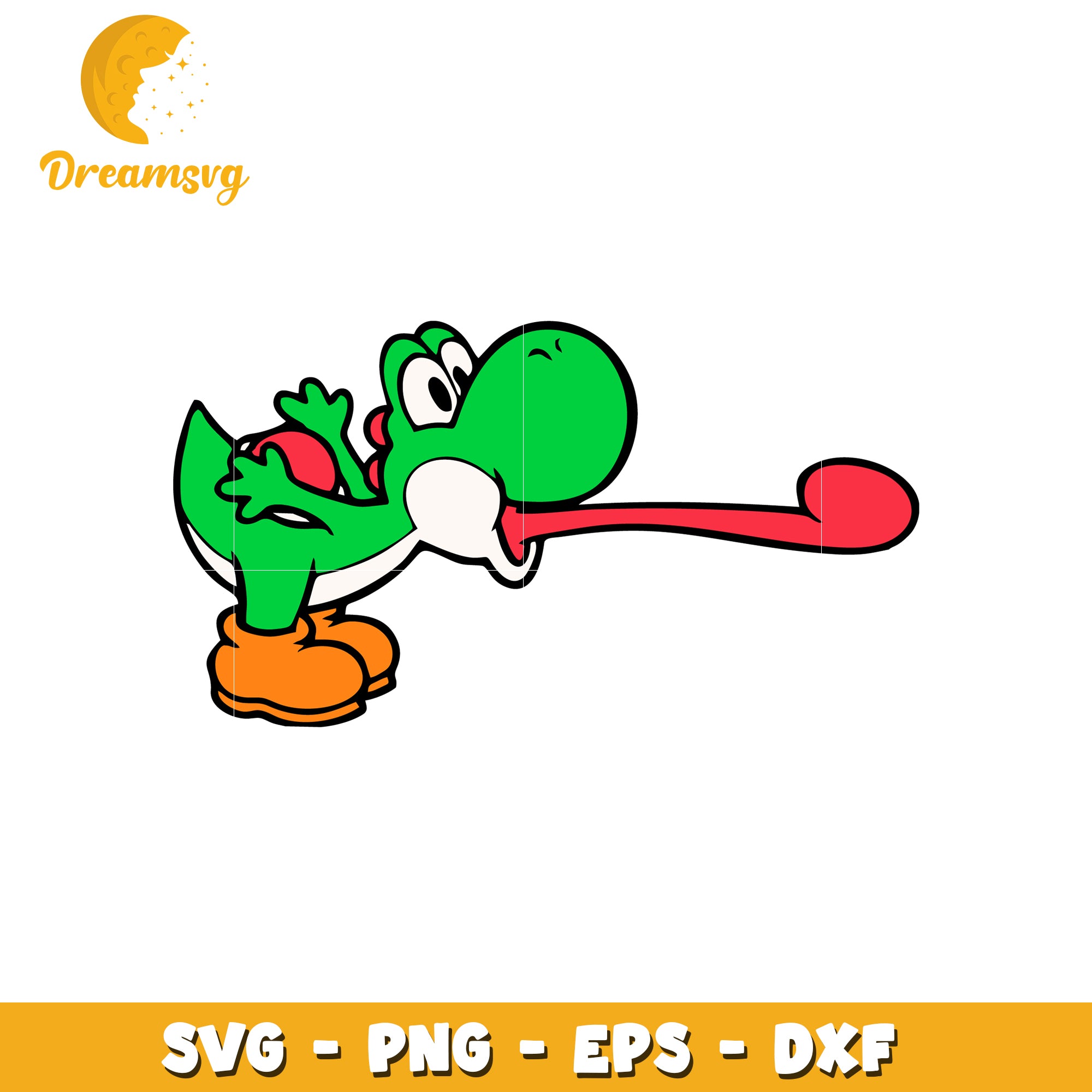 Yoshi SVG PNG EPS DXF Cut File – DreamSVG Store