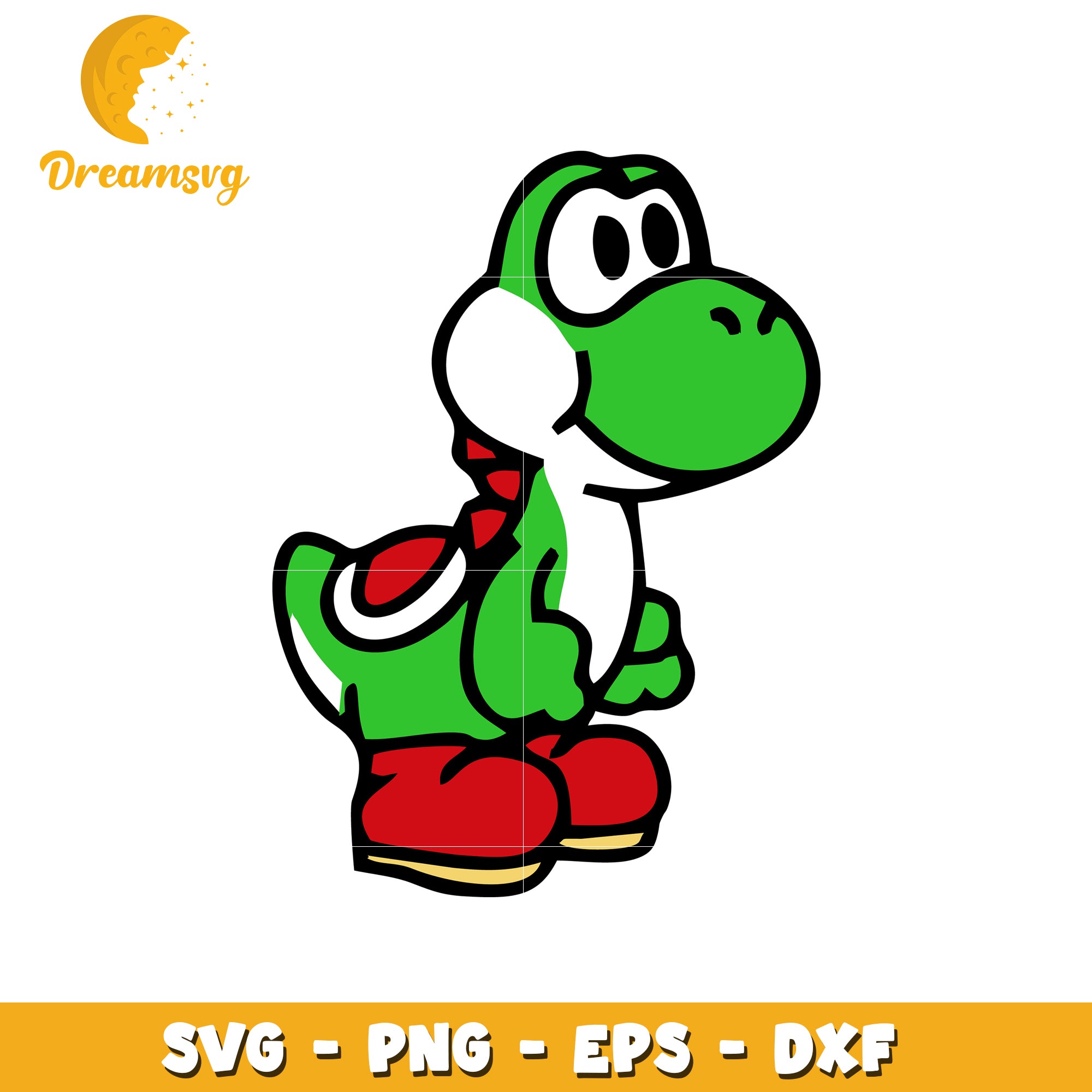 Yoshi SVG PNG EPS DXF Cut Files – DreamSVG Store