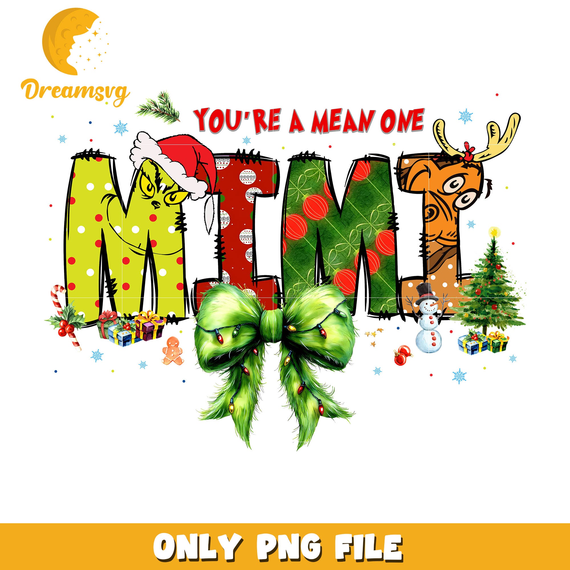 You're the mean one mimi png, grinch christmas png, christmas tree png ...