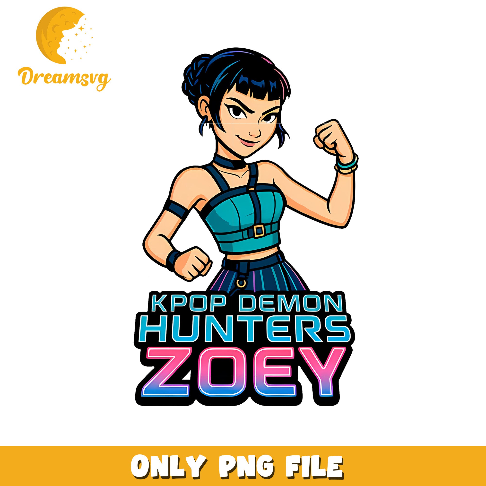 Zoey huntrix png, huntrix png, kpop demon hunter png – DreamSVG Store