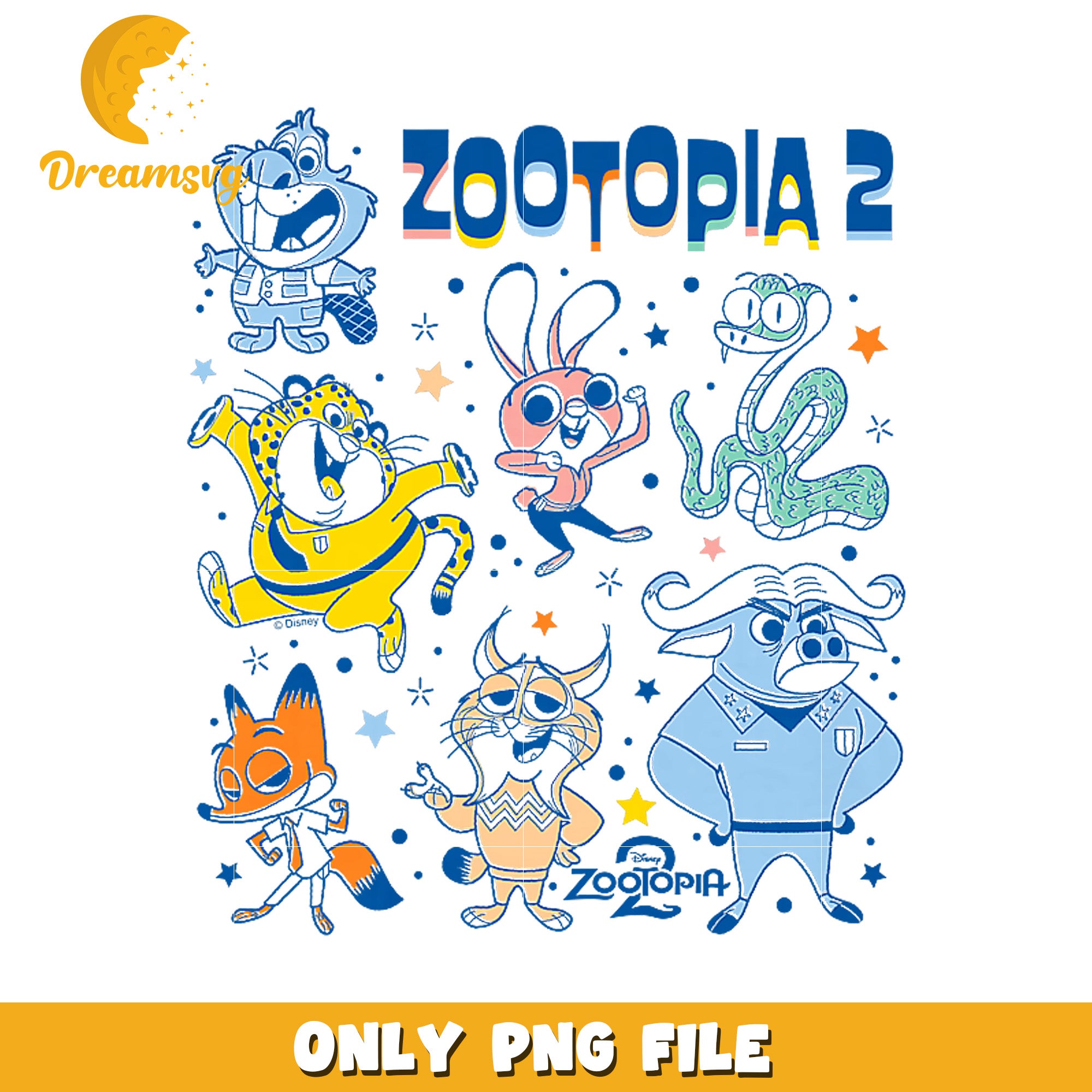 Zotopia 2 design png, disneyland png, nick zootopia png – DreamSVG Store